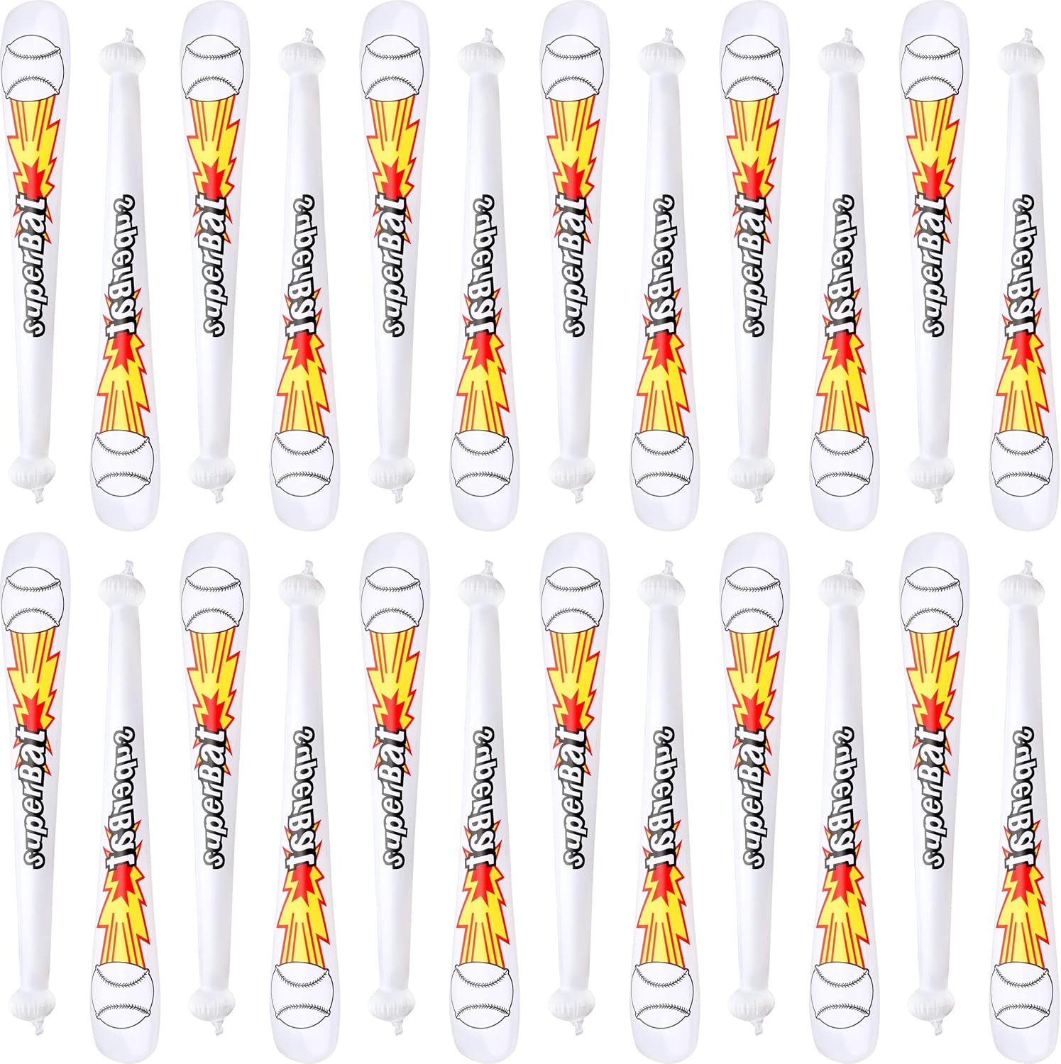 Amazon.com: Sonarun 24 Pack Inflatable Baseball Bats Baseball bat ...