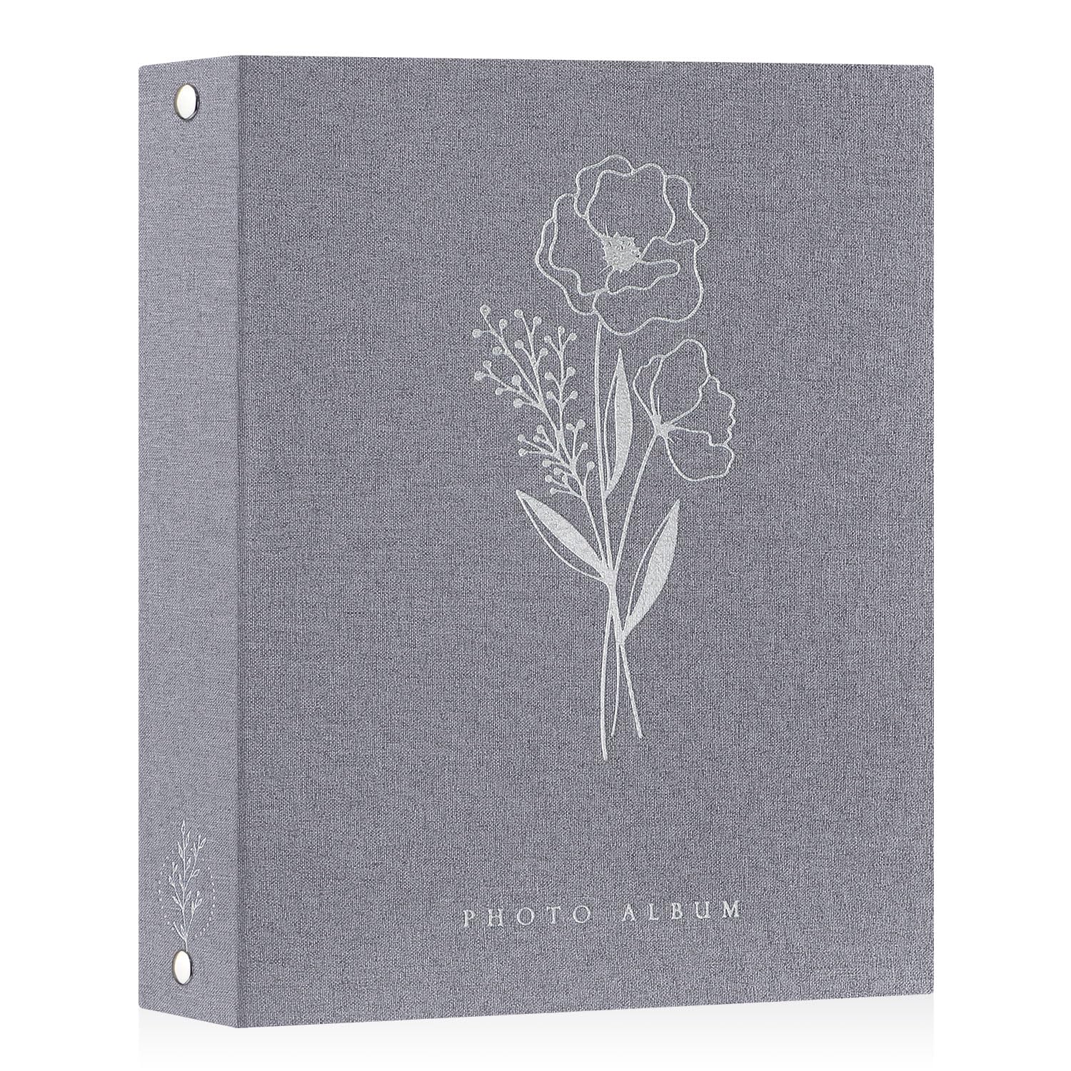 Lanpn Photo Albums A4 100 Photos, Linen Cover Acid Free Pocket Photo ...