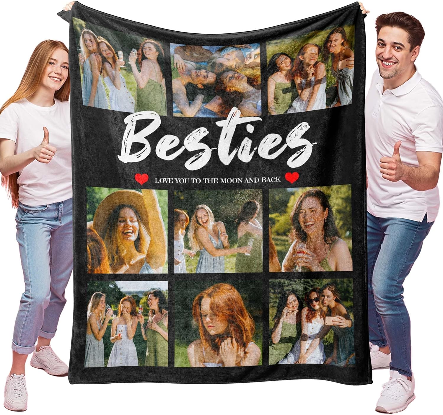 Personalised Photo Blankets Custom Picture Throw Blanket Birthday Gifts ...