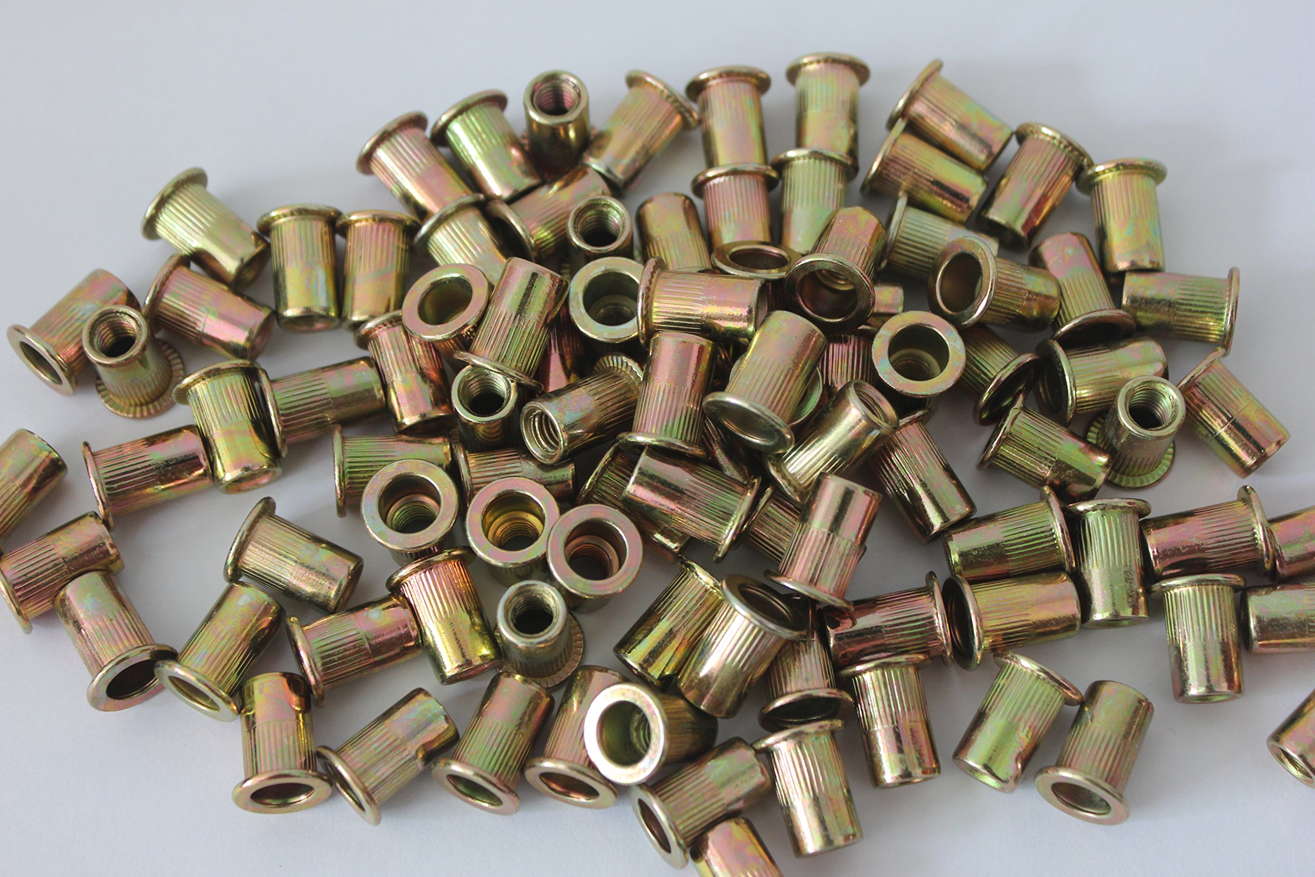 Buy 200pcs Metric Flat Head Blind Rivet Nut Rivnut Insert Nutsert ...