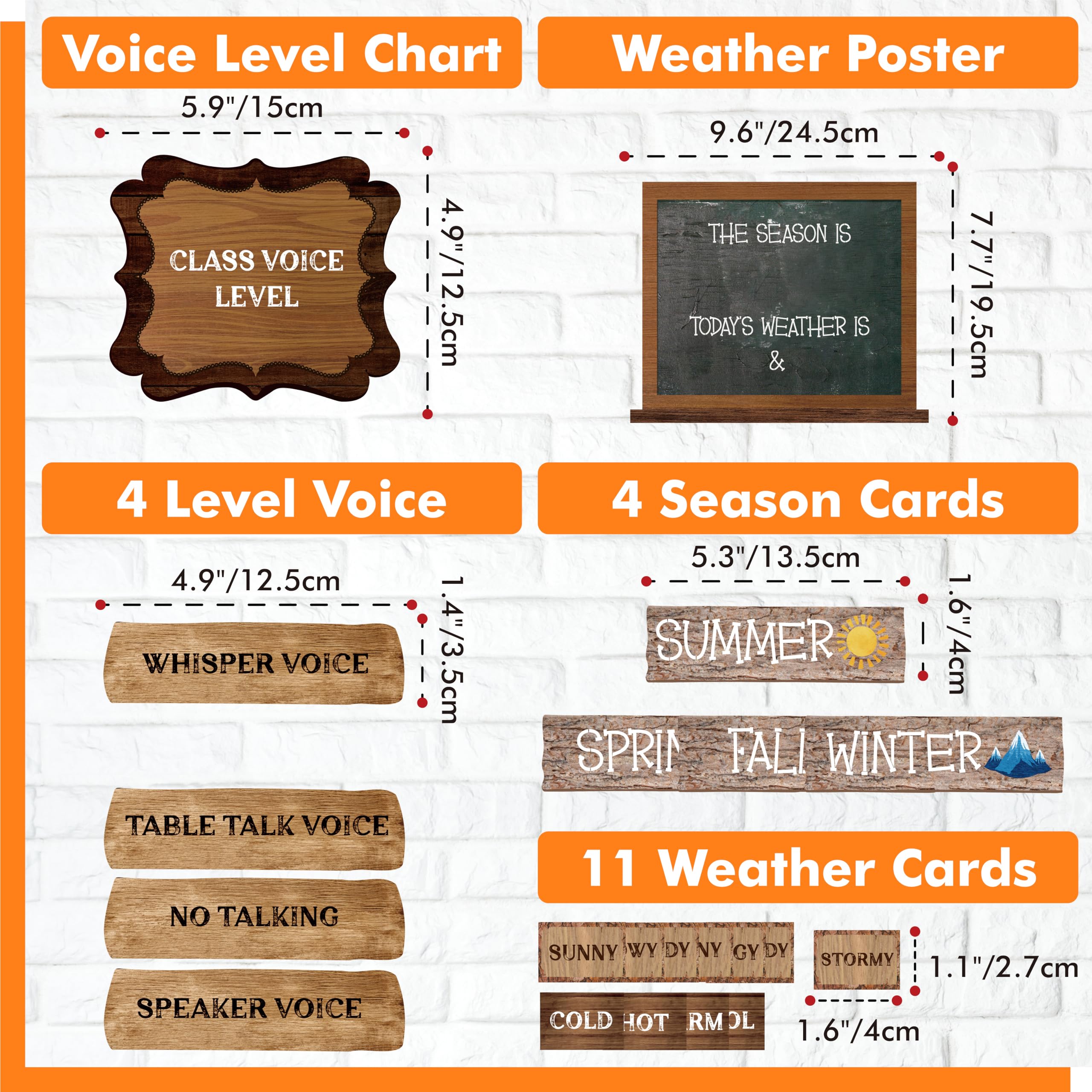 Snapklik.com : 126PCS Calendar Bulletin Board Cutouts, Season/Weather ...