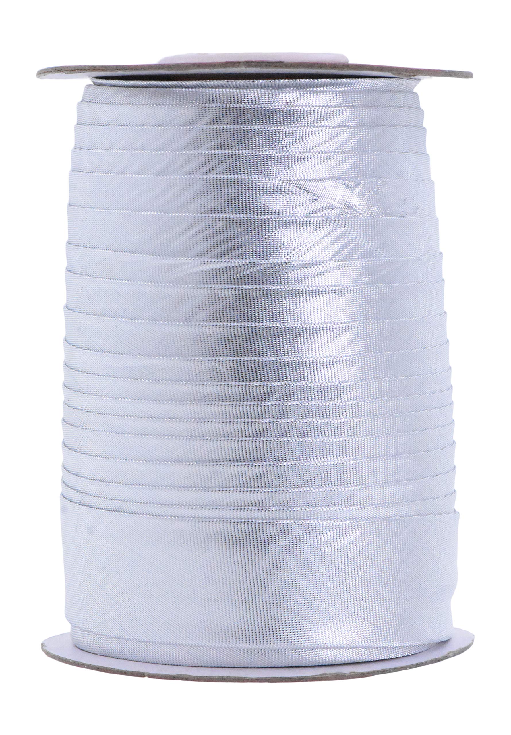 Snapklik.com : Mandala Crafts 55 Yards 1 Inch Silver Double Fold Bias ...