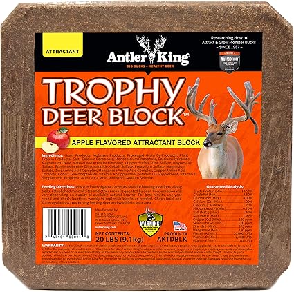 Amazon.com: Trophy Deer Block, 20 lb Apple Flavored Year Round Deer ...