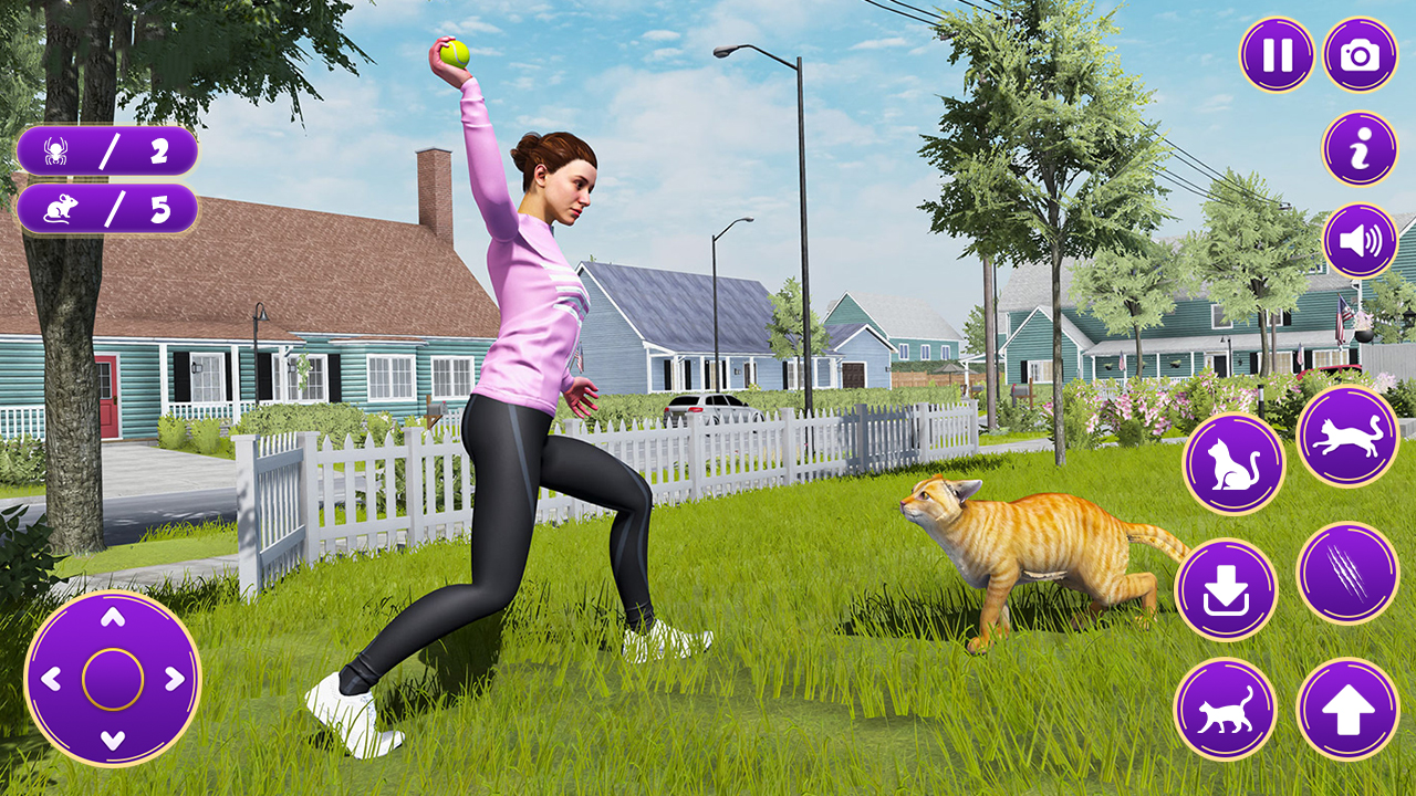 My Pregnant Cat and Cute Kitty: Pet Life Simulator Pregnant City Cat ...
