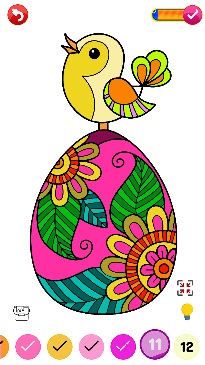 Easter Eggs Color by Number - Free Painting Book:Amazon.com:Appstore ...