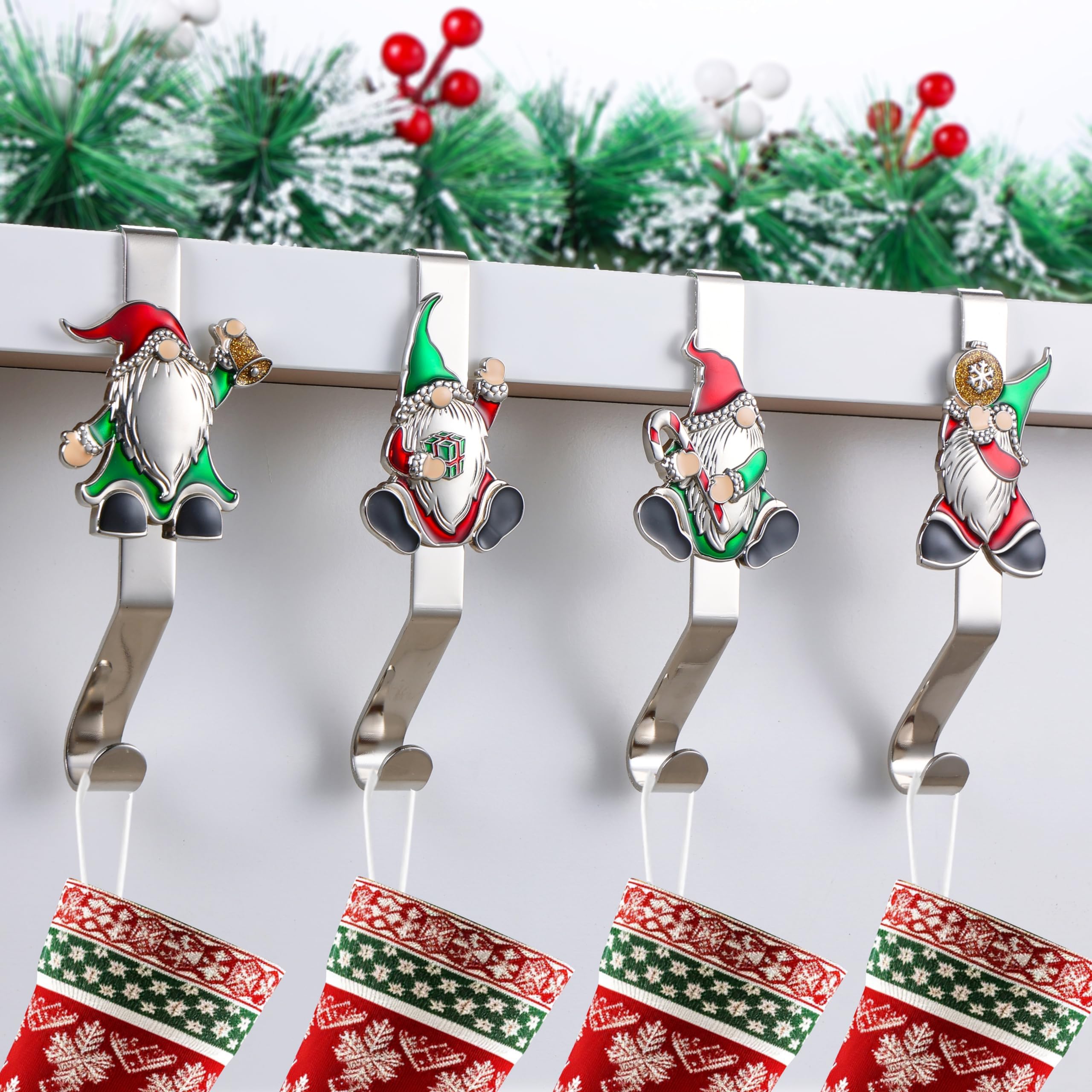 Amazon.com: Christmas Stocking Holder for Mantle - Christmas Stocking ...