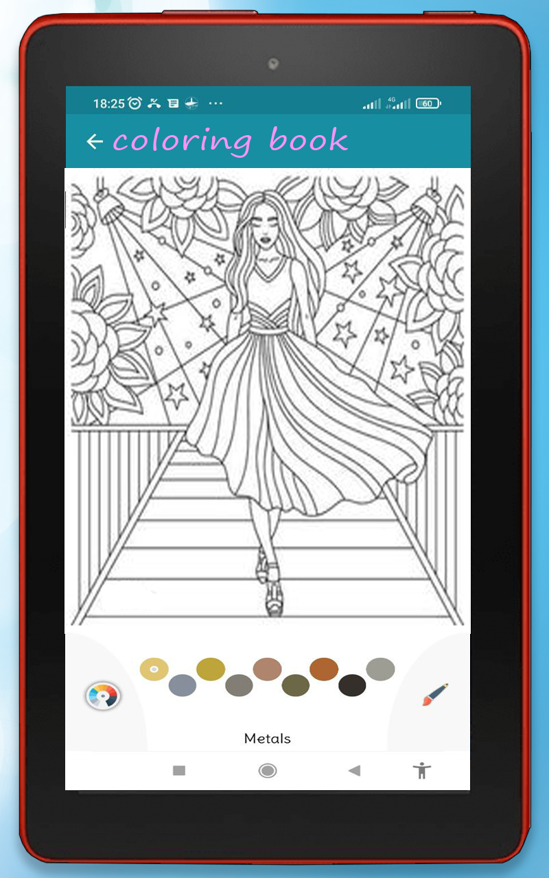 Coloring Book For Girls : Coloring game Girls Play and Learn Coloring ...