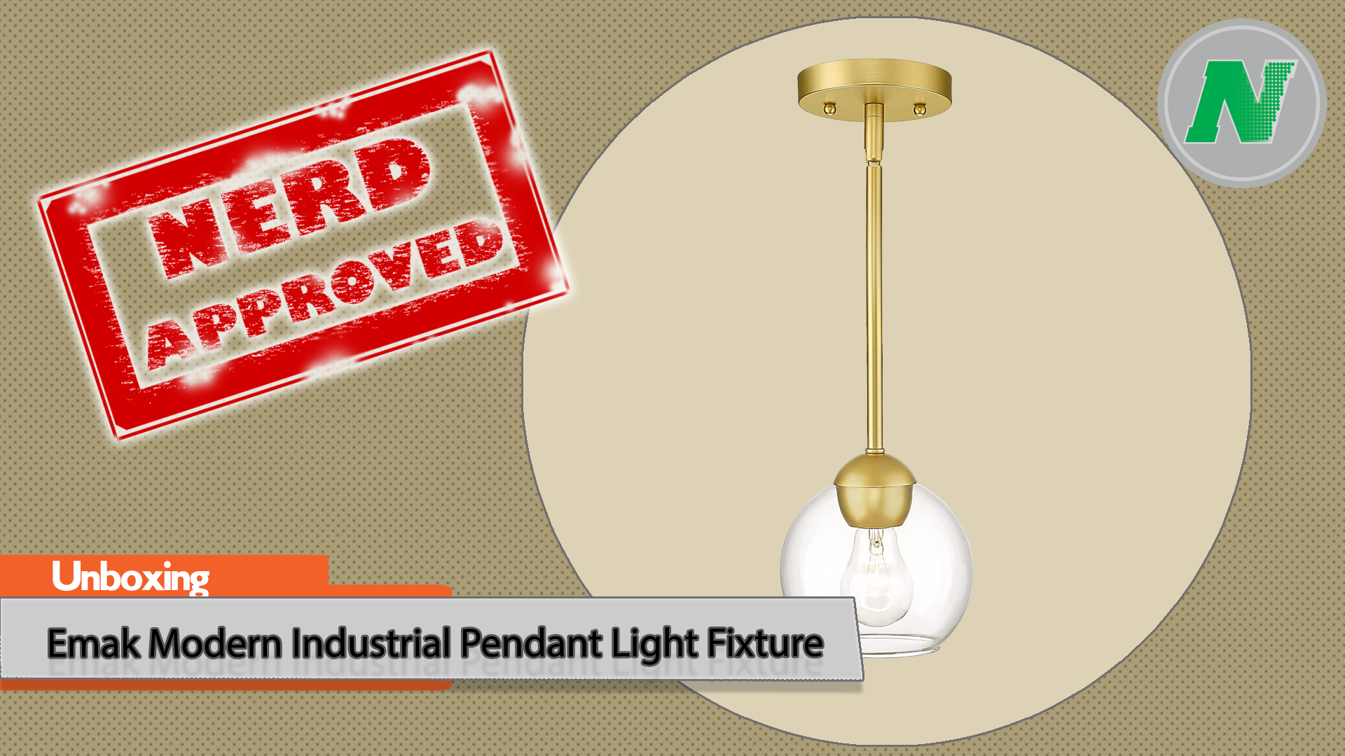 Watch Unboxing The Emak Modern Industrial Pendant Light on Amazon Live