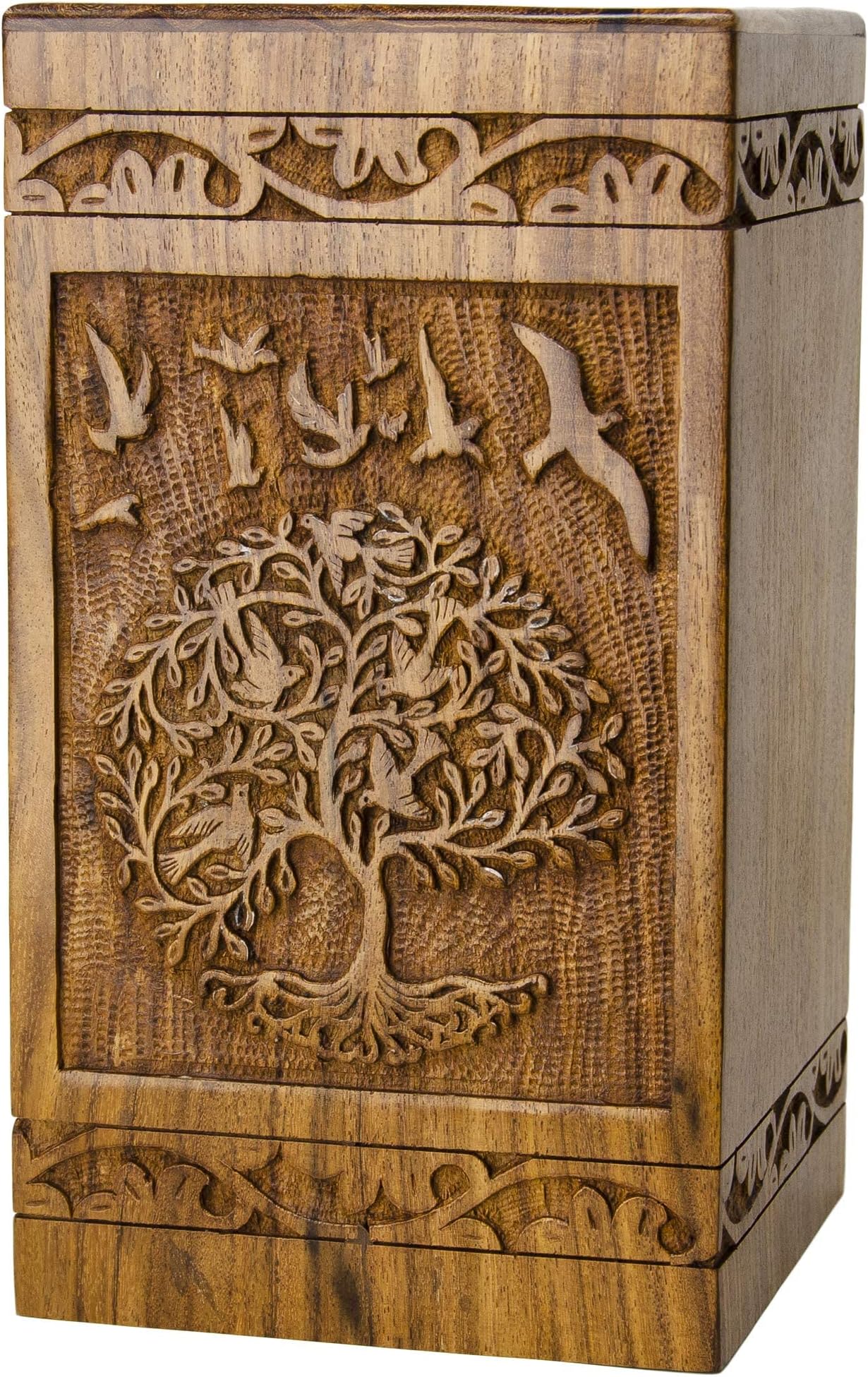 Wooden Urns for Human Ashes Adult Male Female,Tree of Life Cremation ...