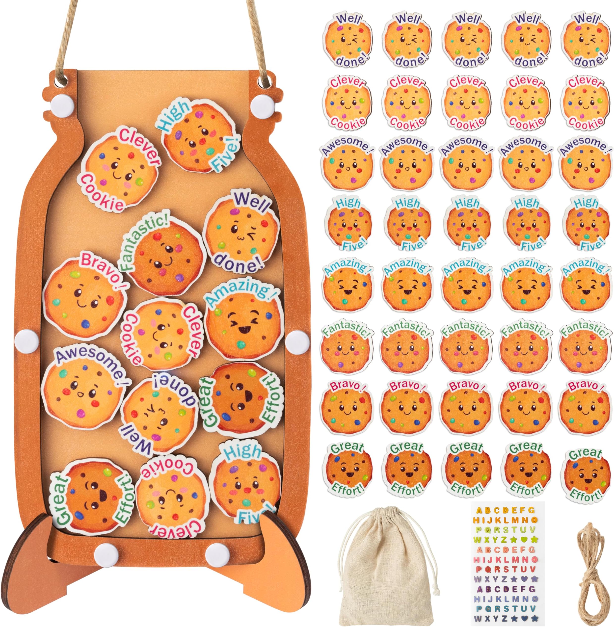 Amazon.com: WATINC 48Pcs Magnetic Clever Cookie Positive Behavior ...