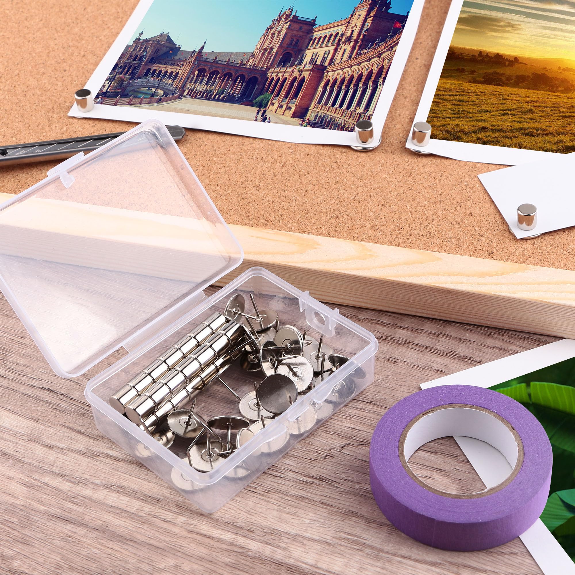 Snapklik.com : Realth Magnetic Push Pins, Poster Hangers, Magnetic Picture Hangers, Push Pin ...