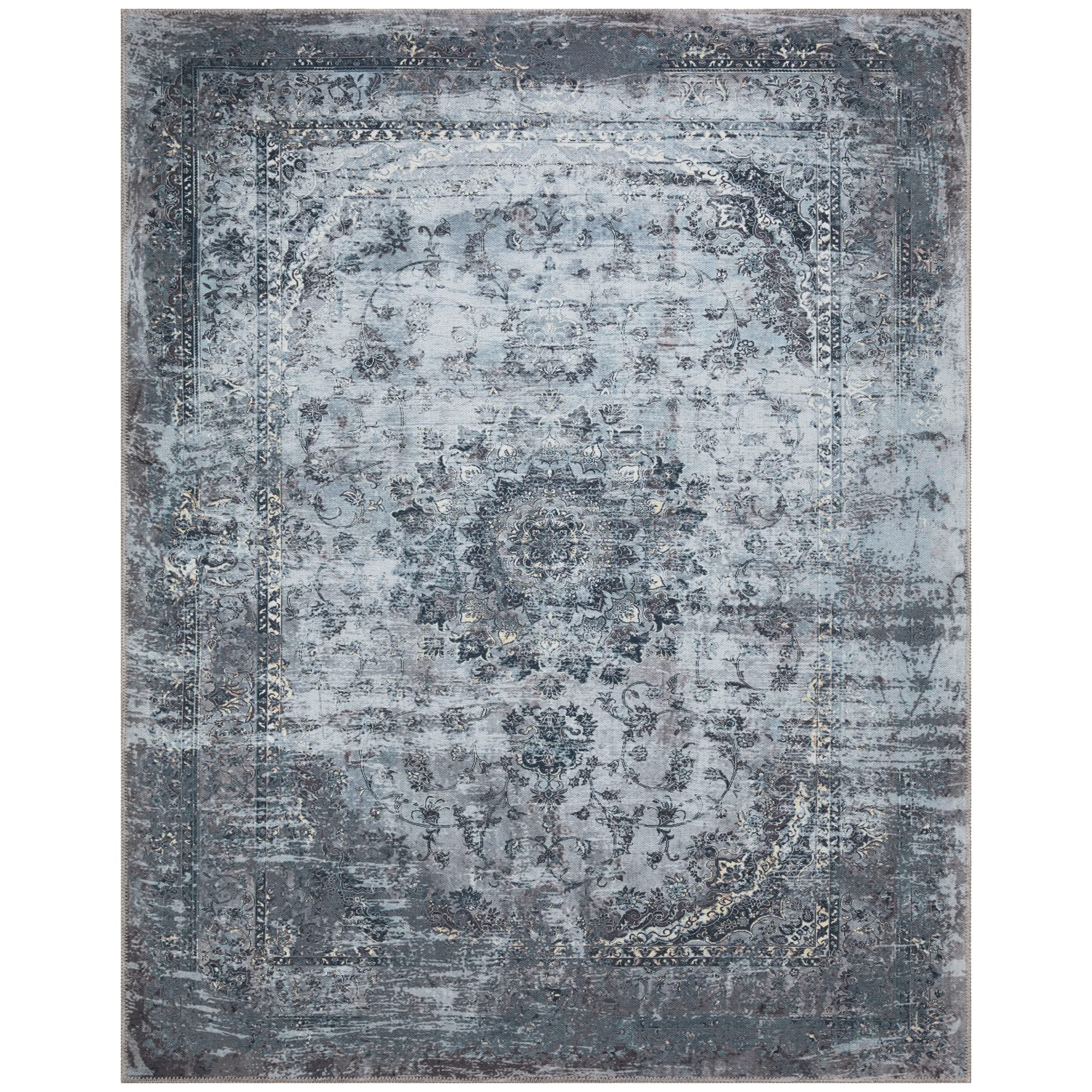 Ottomanson Non Shedding Washable Wrinkle-Free Cotton Flatweave Oriental ...