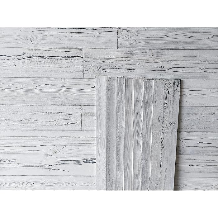 Buy Colamo 10 Wooden Wall Planks White-washed RV Peel and Stick Shiplap ...