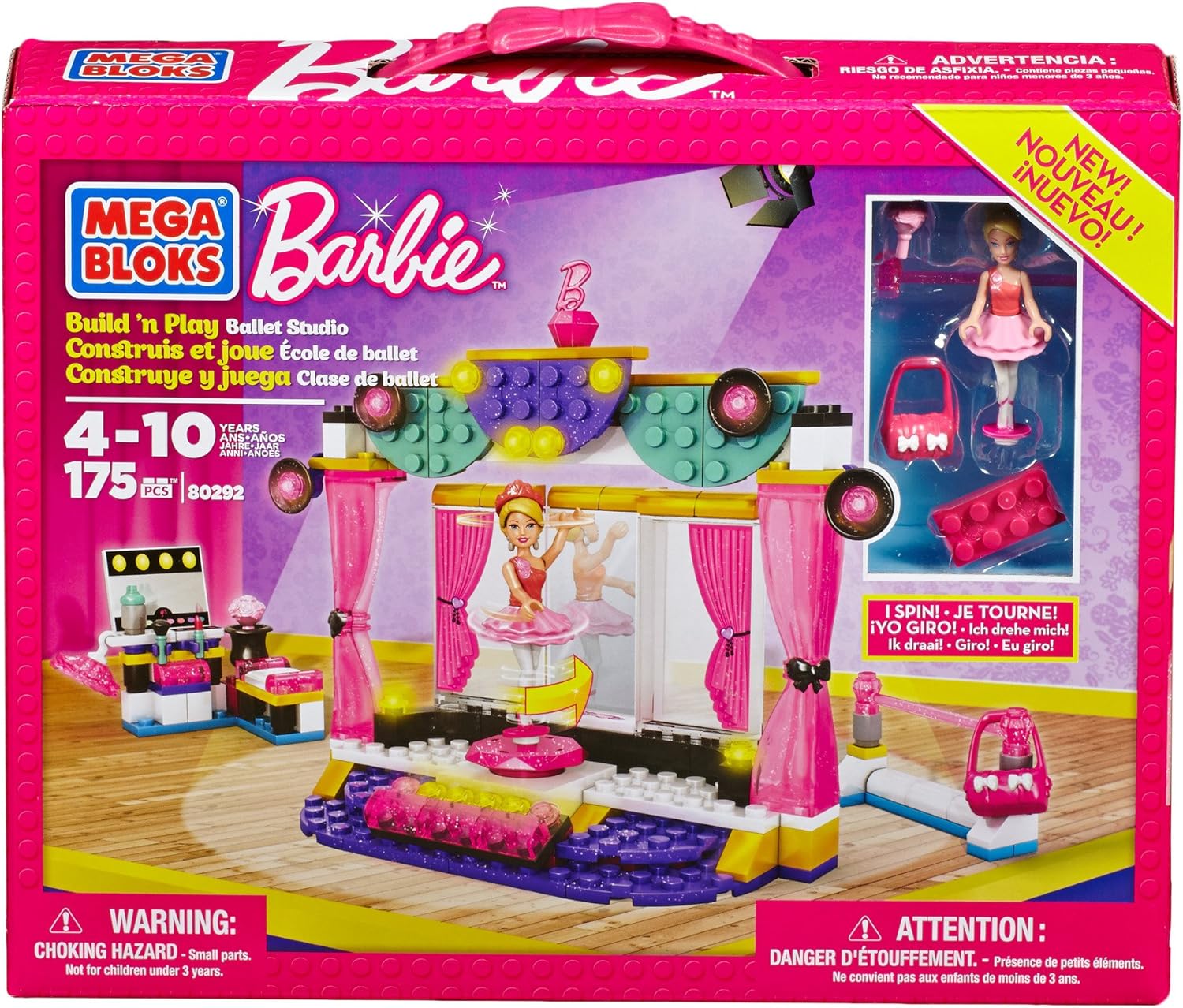 Amazon.com: Mega Bloks Barbie Ballet Studio : Toys & Games