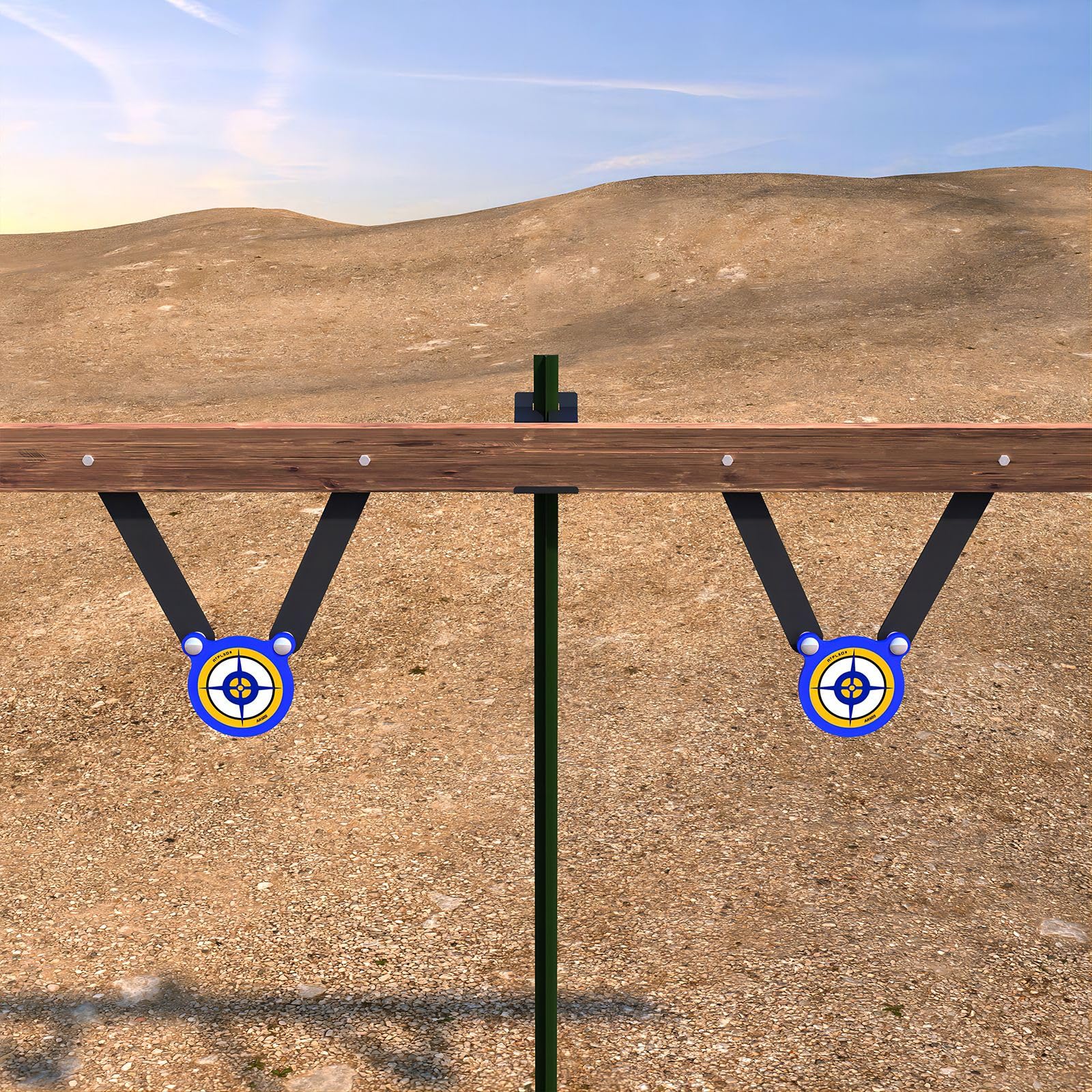 Snapklik.com : T Post Target Hanger For AR500 Steel Targets, 4 Pack T ...