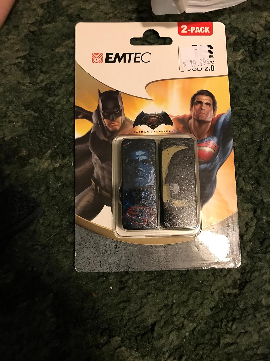 Amazon.com: EMTEC flashdrive 16GB USB2.0 M700 Batman vs Superman P2 ...