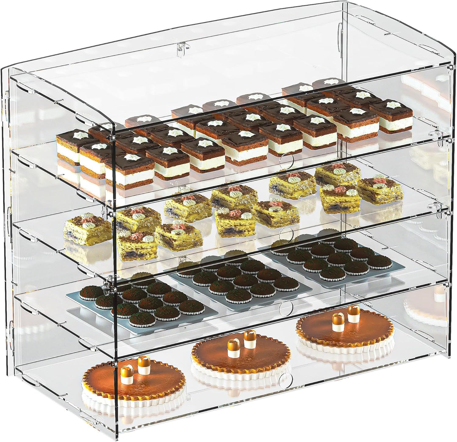 Amazon.com: Acrylic Bakery Display Case,Acrylic Pastry Display Case ...