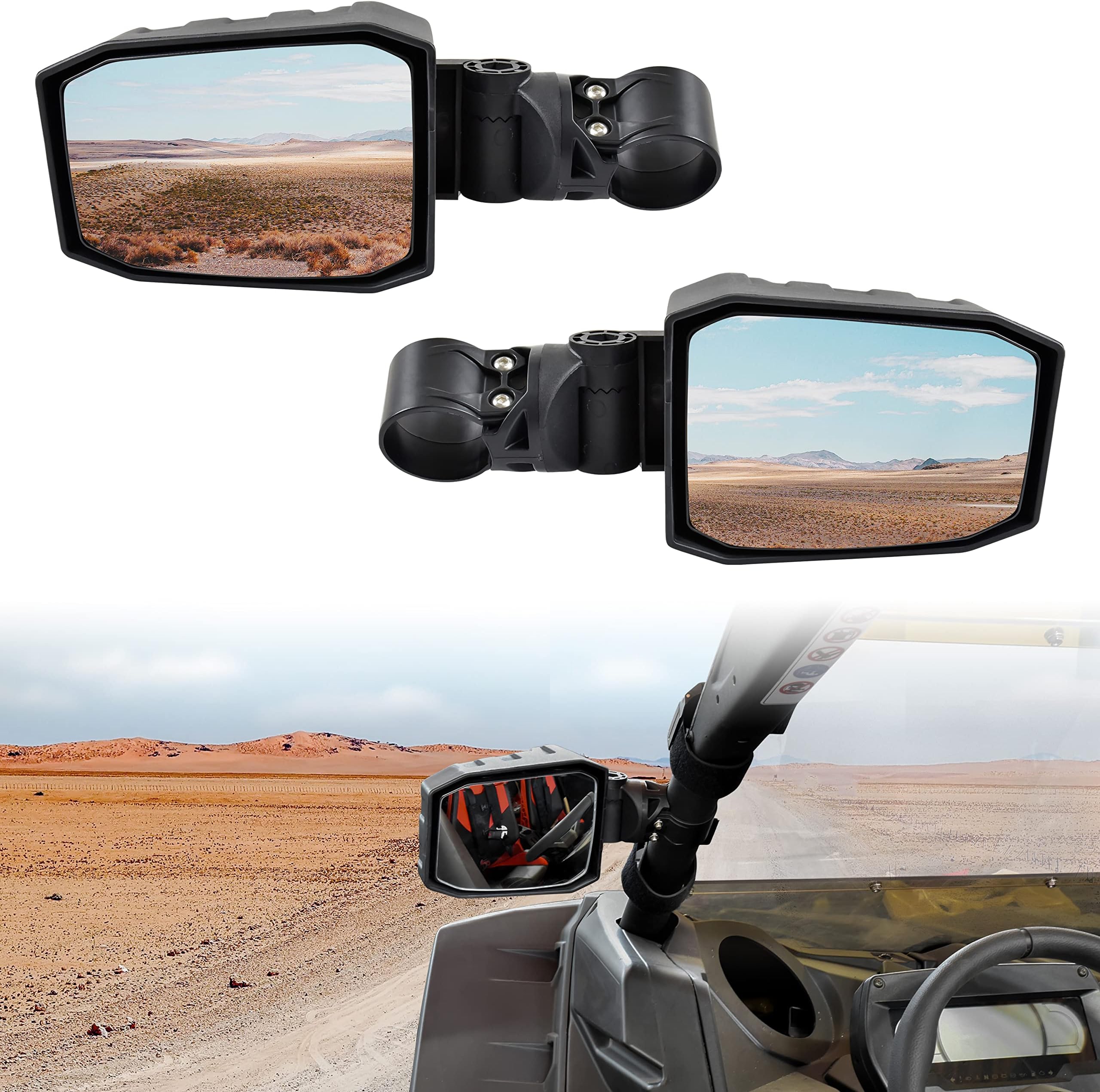 Amazon.com: KAKABAS Front Door Rear View Side Mirrors Compatible with ...