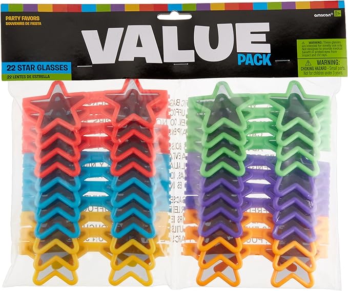 Amscan International Mega Value Favour Pack Glasses, Pack of 24 ...