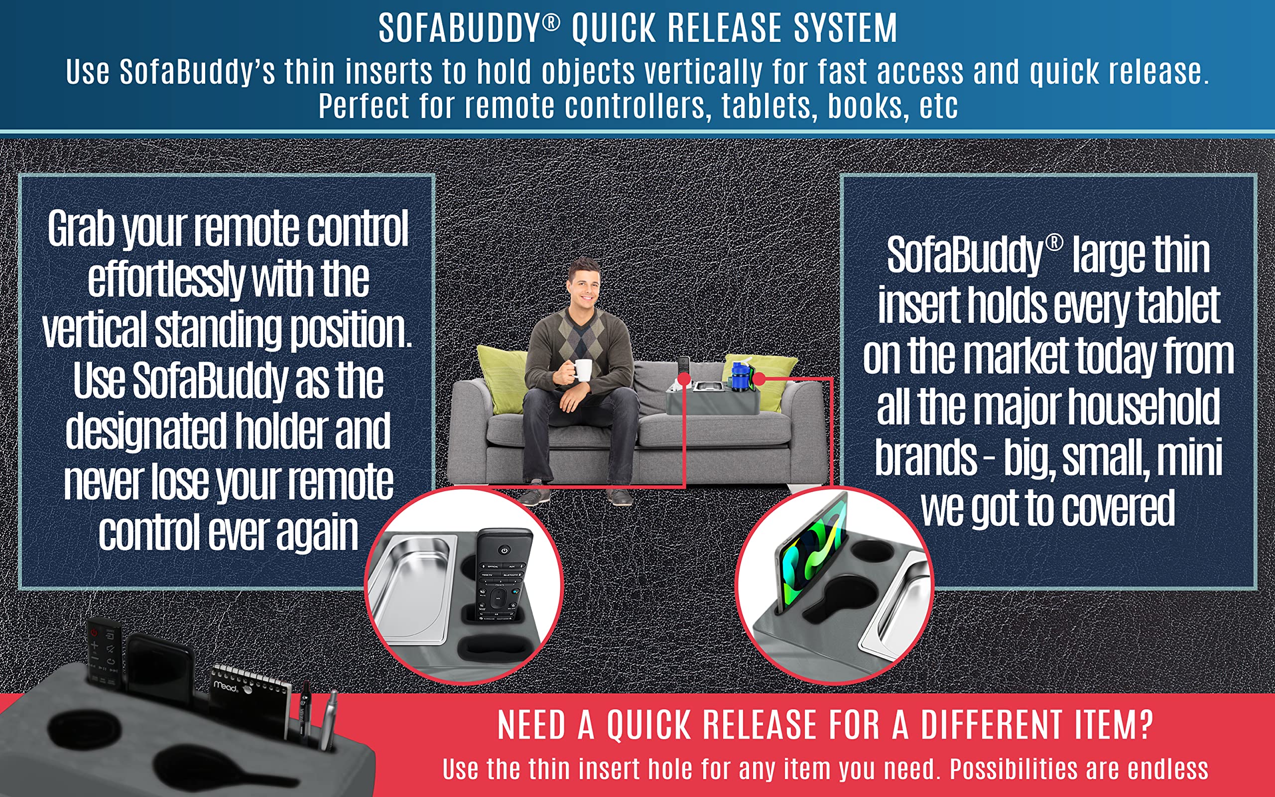 Sofa Buddy - Convenient Couch Cup Holder, Couch Caddy, Sofa Cup Holder ...