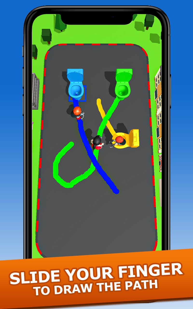 Toilet Rush Run Race: Draw Puzzle Master - Draw to Pee Fun Draw Puzzle ...