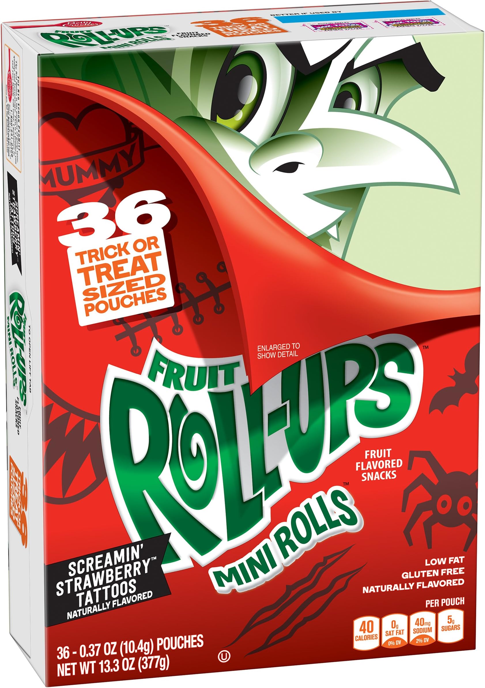 Amazon.com: BETTY CROCKER FRUIT ROLL UPS VARIETY PACK ROLL FRUIT SNACK ...