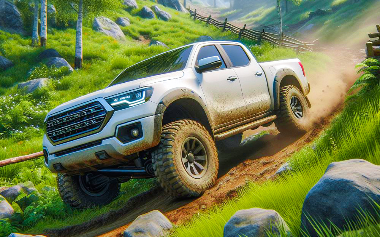 Offroad Pickup Truck Simulator Game, 4x4 Truck Driving Pickup Truck ...