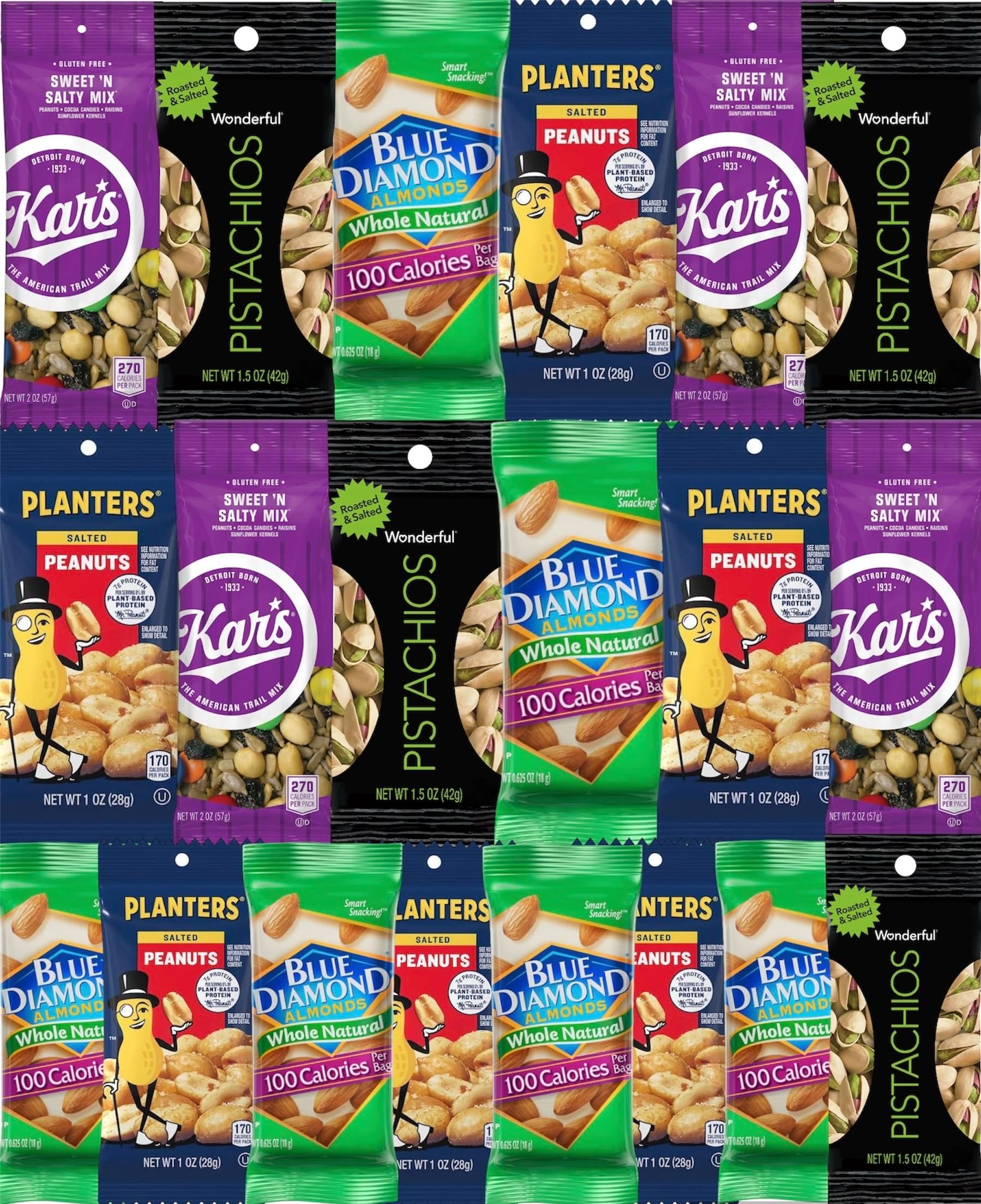 Amazon.com : ALL NATURAL Healthy Snacks Care Package (30 Ct): Bars ...