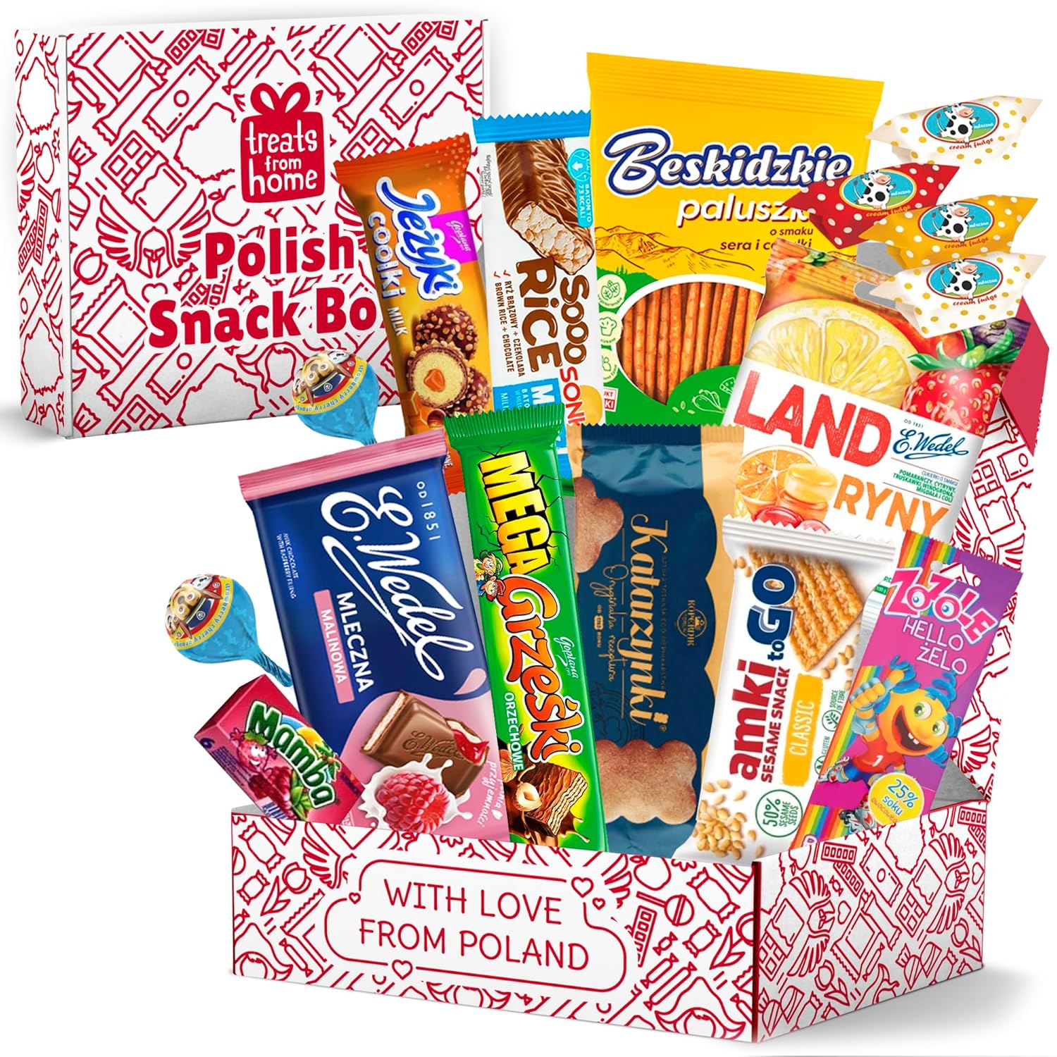 Auténtica caja de dulces polacos, 15 golosinas tradicionales de Polonia ...