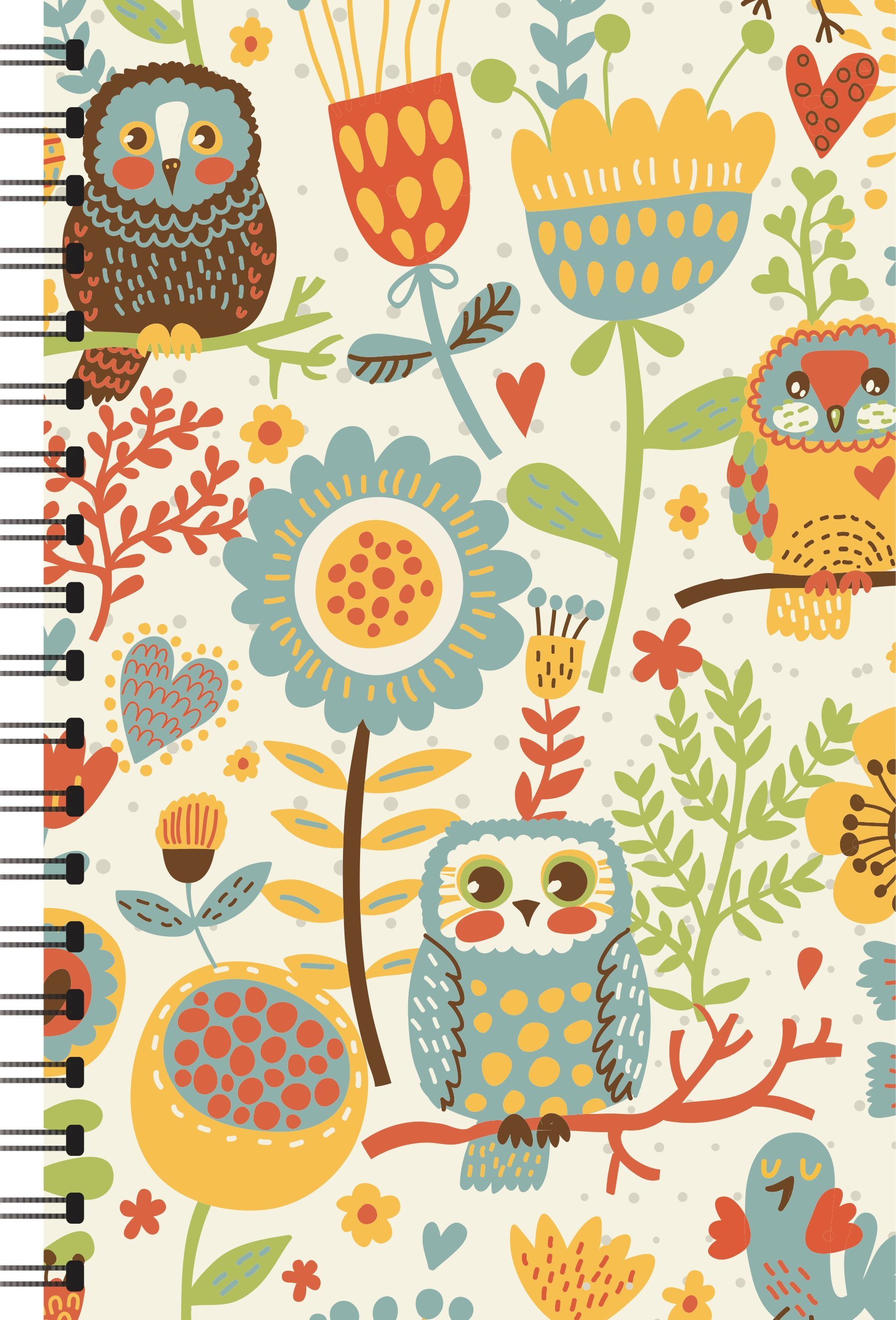 PAPER PLANE DESIGN Wire Bound Notebook with 140 Natural Shade Plain ...