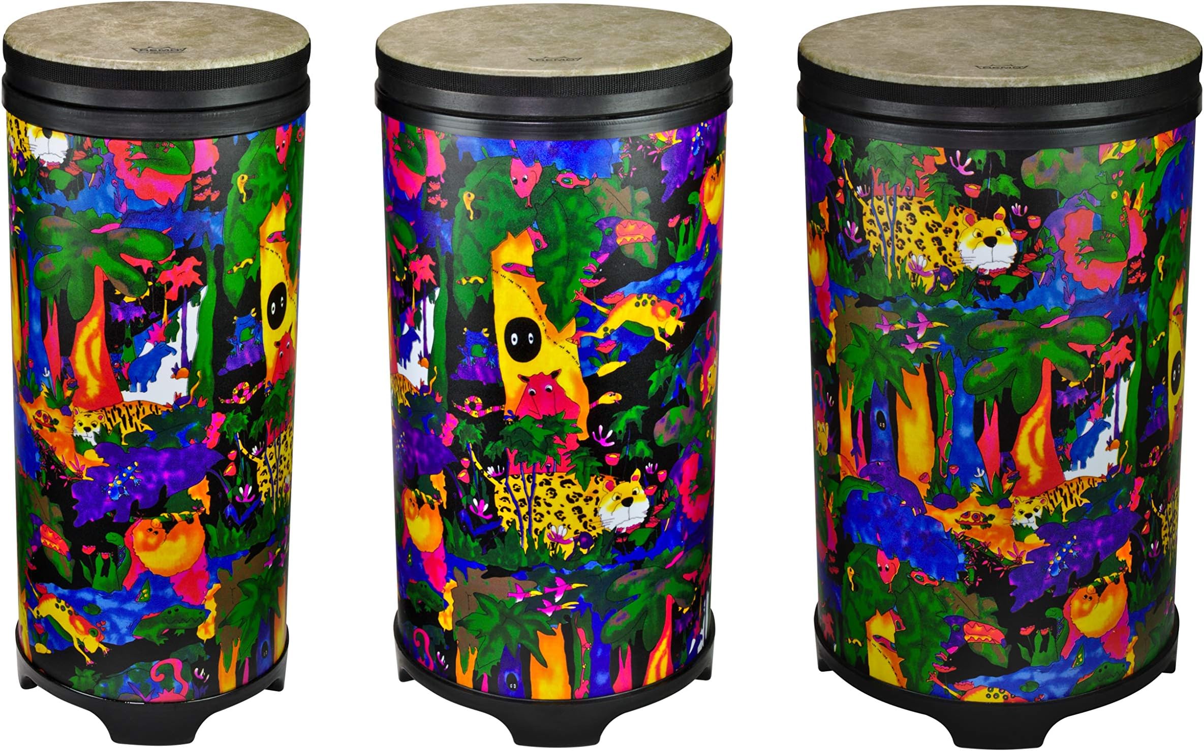 Amazon.com: Remo DP-25TU-01 Set of 3 Kids Percussion Tubanos : Musical ...