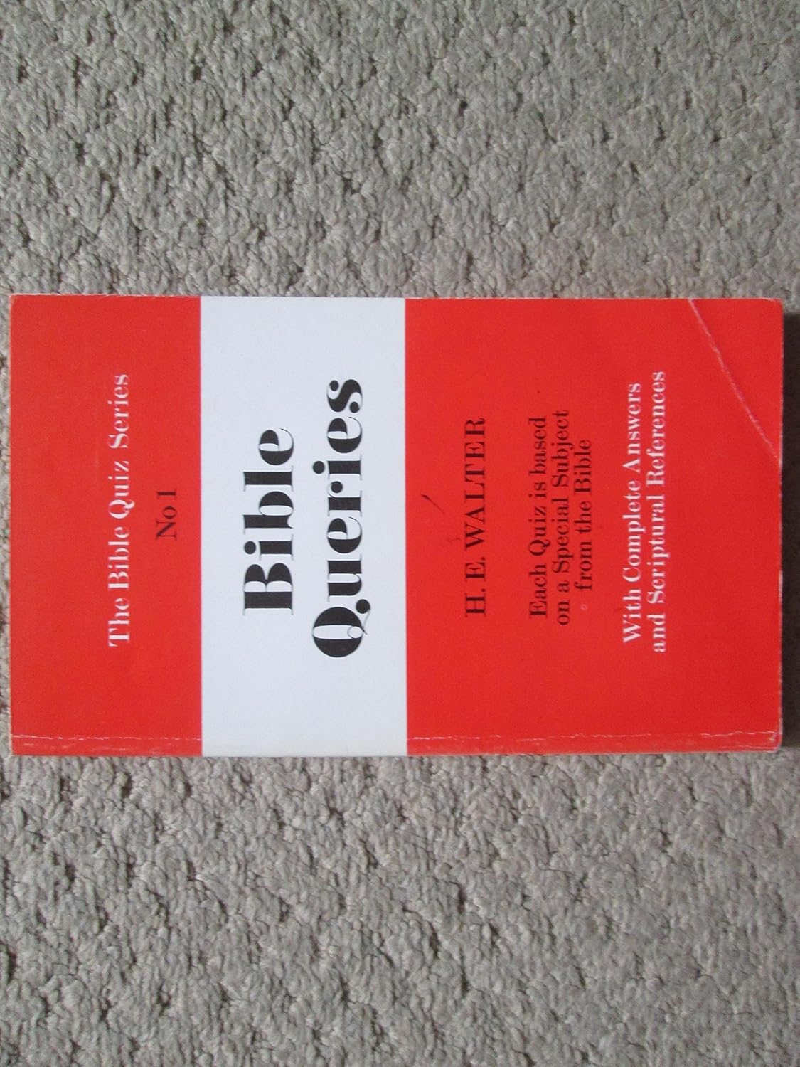 Bible Queries: Henry E Walter: 9780854790401: Amazon.com: Books