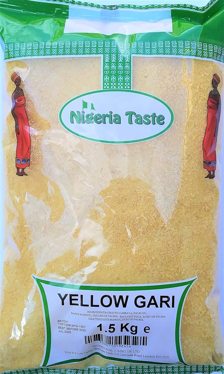 Amazon.com : Nigeria Taste Yellow Gari 1.5kg : Grocery & Gourmet Food