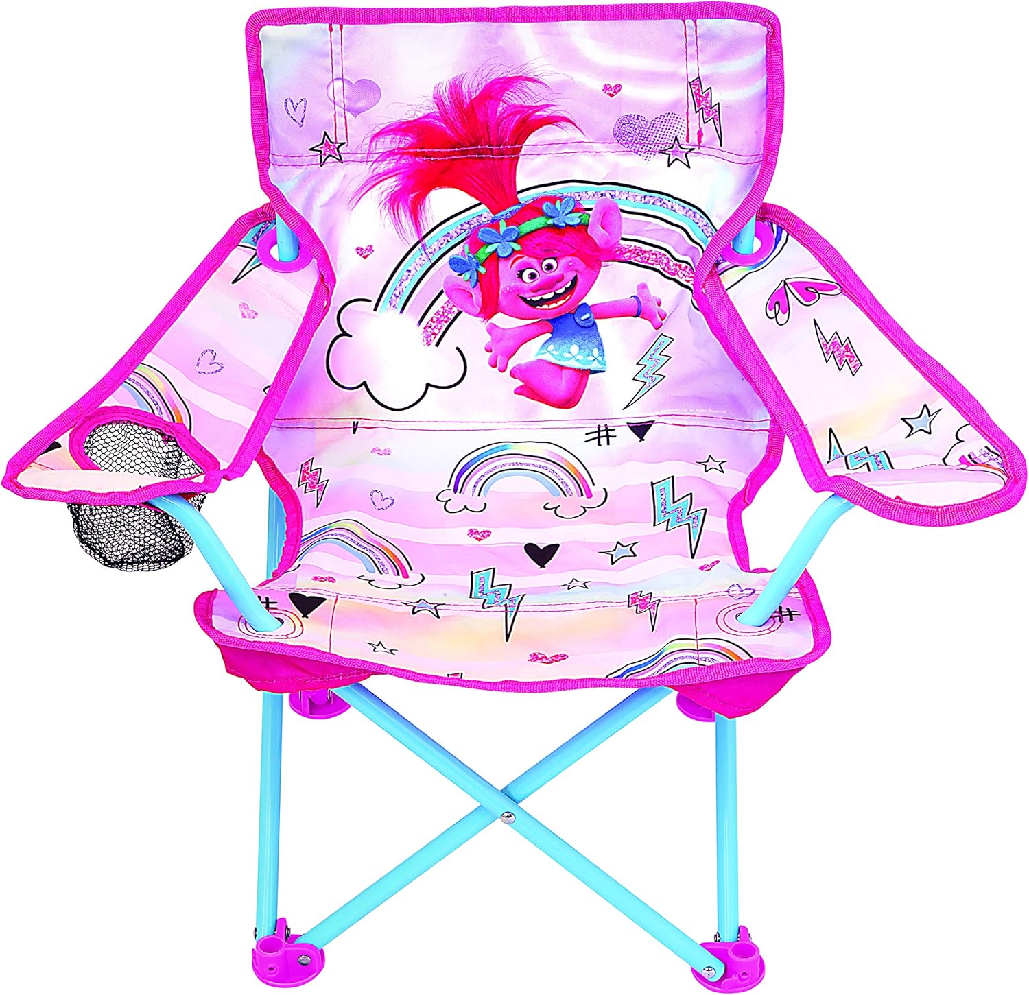 Amazon.com: Jakks Pacific Trolls Camp Chair for Kids, Portable Camping ...