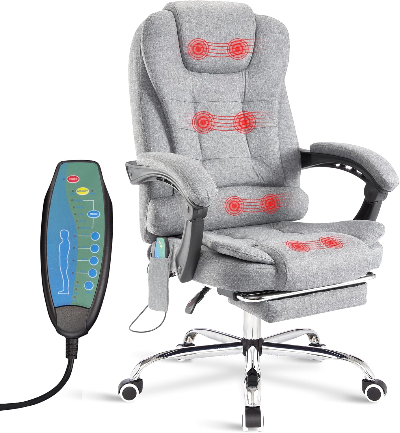 Blisswood 8 Point Massage Office Chair For Home Office,Executive Office ...