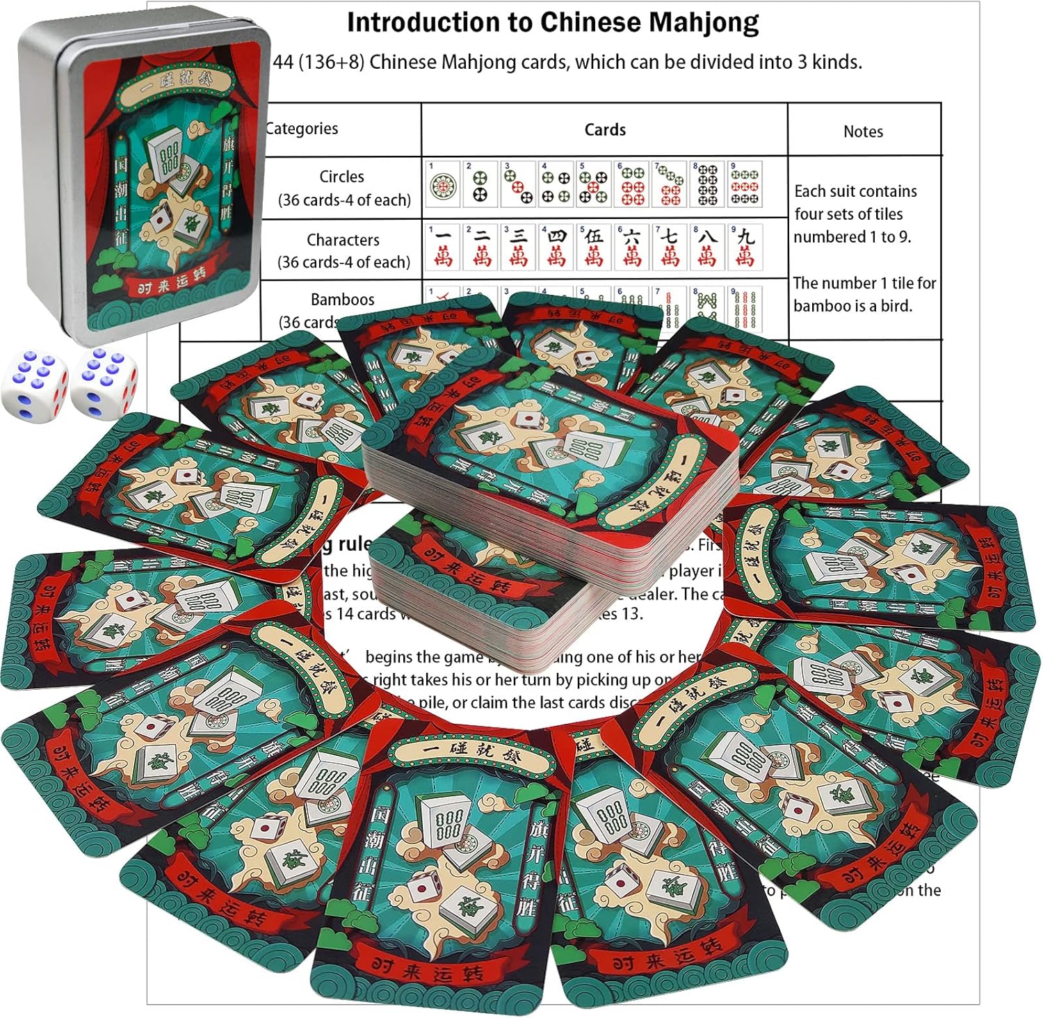 Mahjong Cards 2023 Chinese Traditional Mahjong cards Chinese mahjong ...