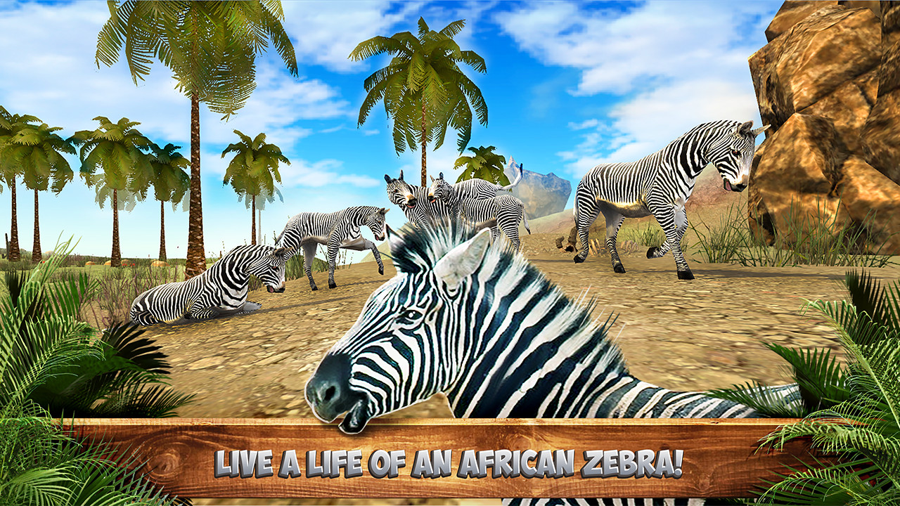 Zebra Simulator 3D: Wild Life Horse Fighting Game | Ultimate Animal ...