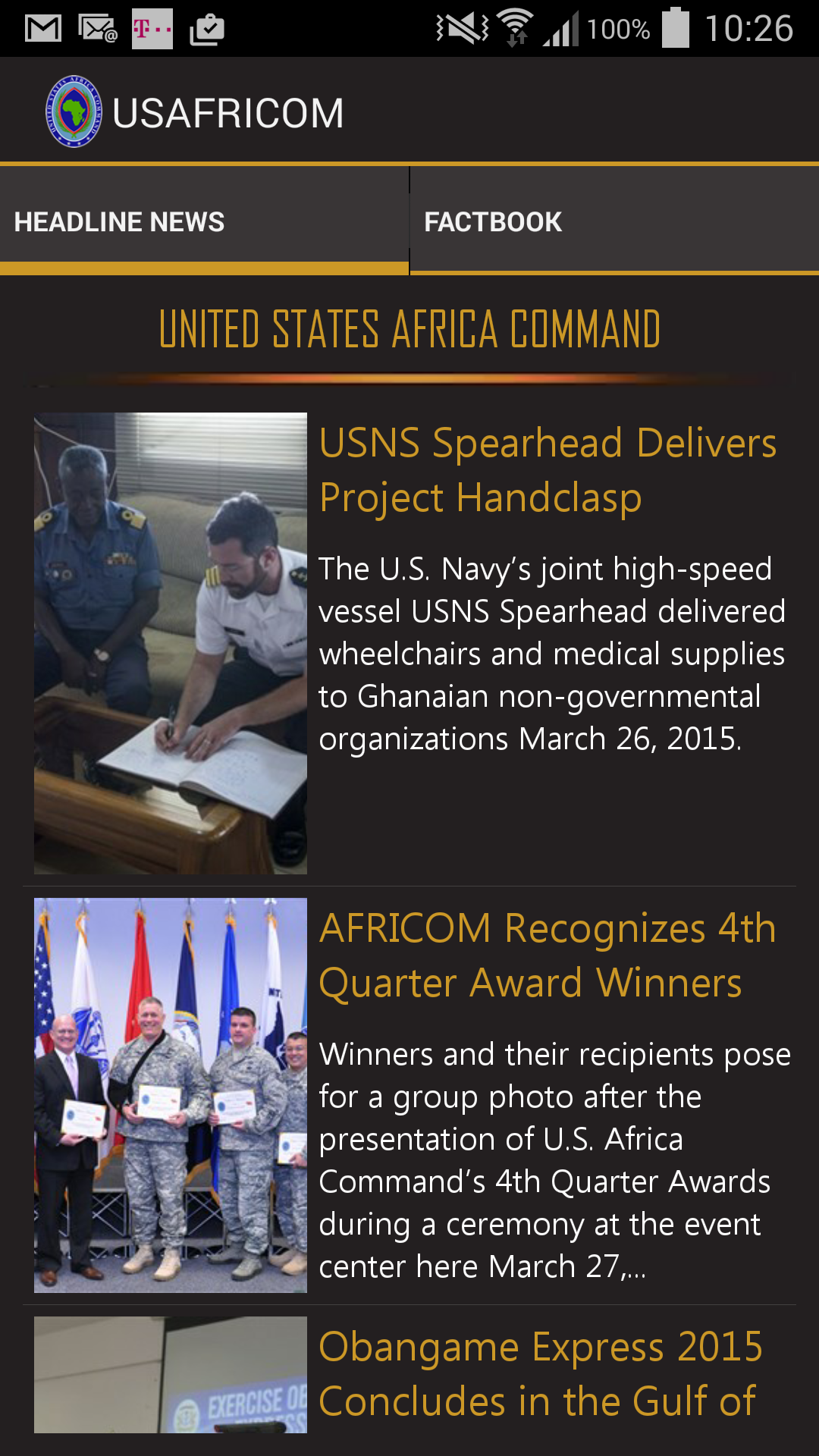 AFRICOM Fact App - App on Amazon Appstore