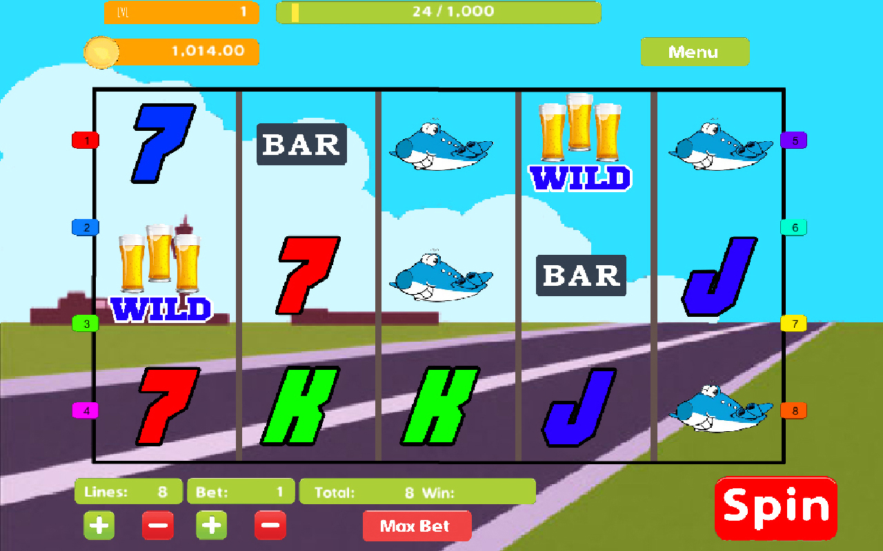 Airplane Razor Blade Vegas Casino Slot Machine Poker Machine Free Spin ...