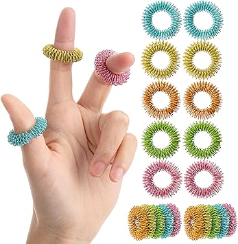 Amazon.com: Mr. Pen- Spiky Sensory Rings, 10 Pack, Colorful Stress ...