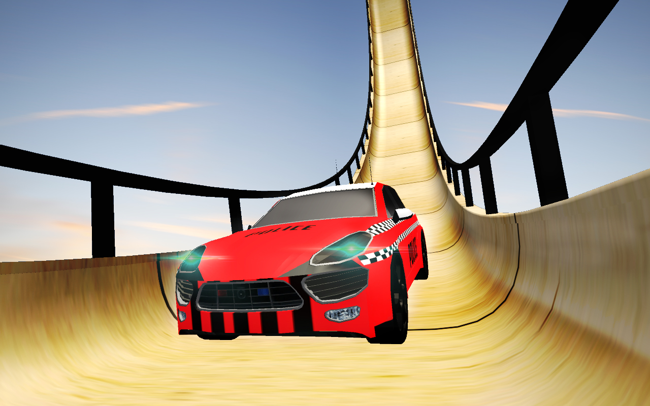 US Police McQueen Car Mega Ramp Racing Stunts : Cop Driving 2 - App on ...