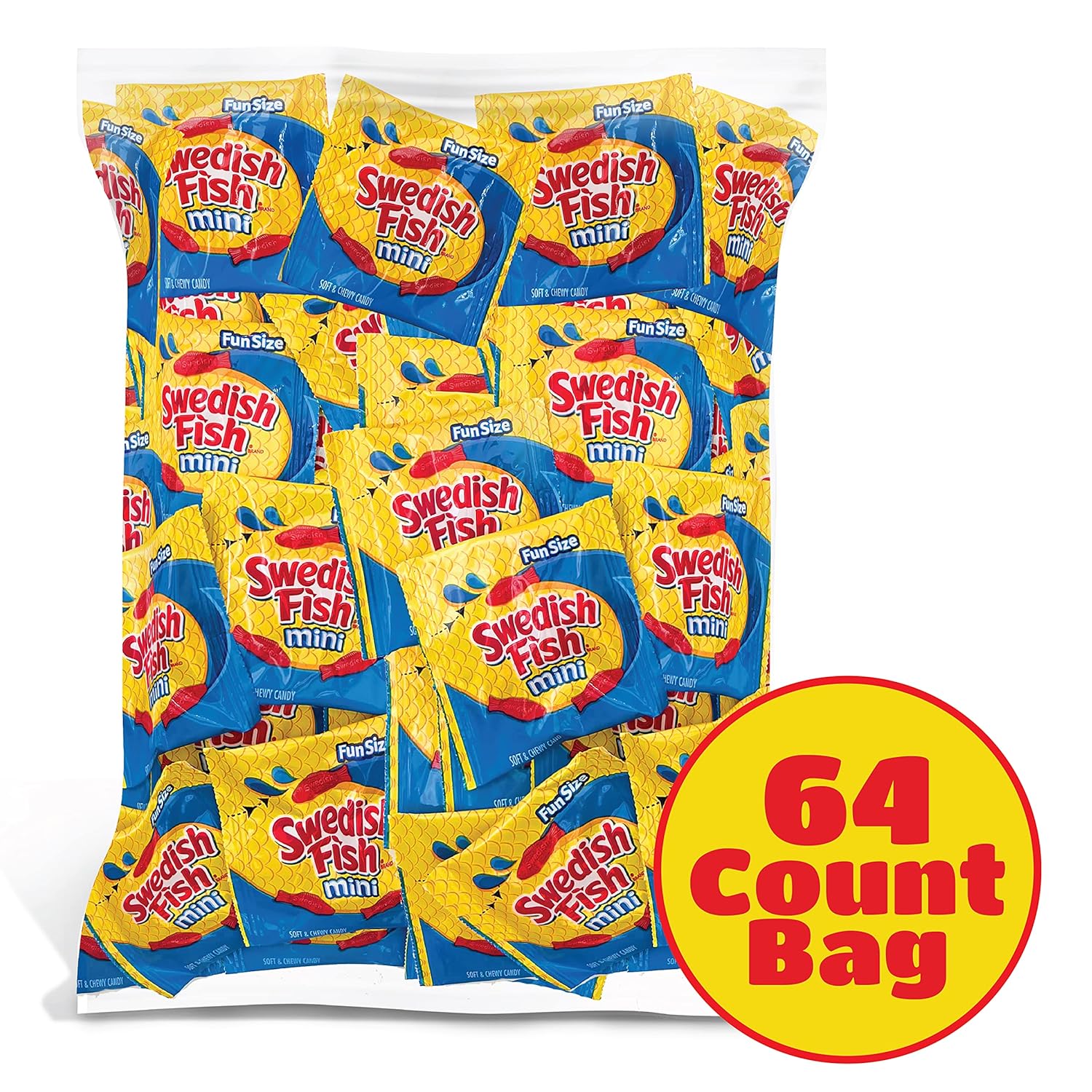 Swedish Fish Mini Soft Chewy Candy, 64 Count Bulk Pack in New Caledonia ...