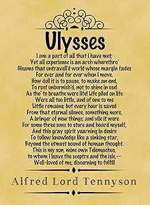 Amazon.com: A4 Size Parchment Poster Classic Poem Alfred Lord Tennyson ...