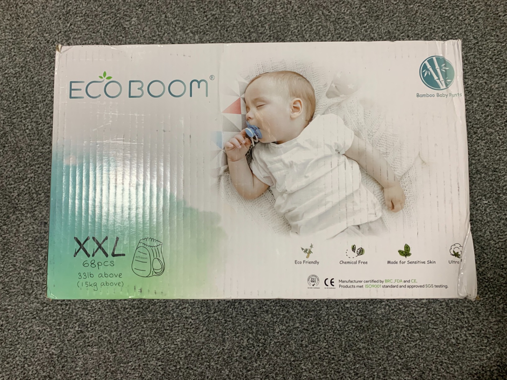 ECO BOOM Diapers Training Pants Baby Disposable Bamboo Nappies Diapers ...