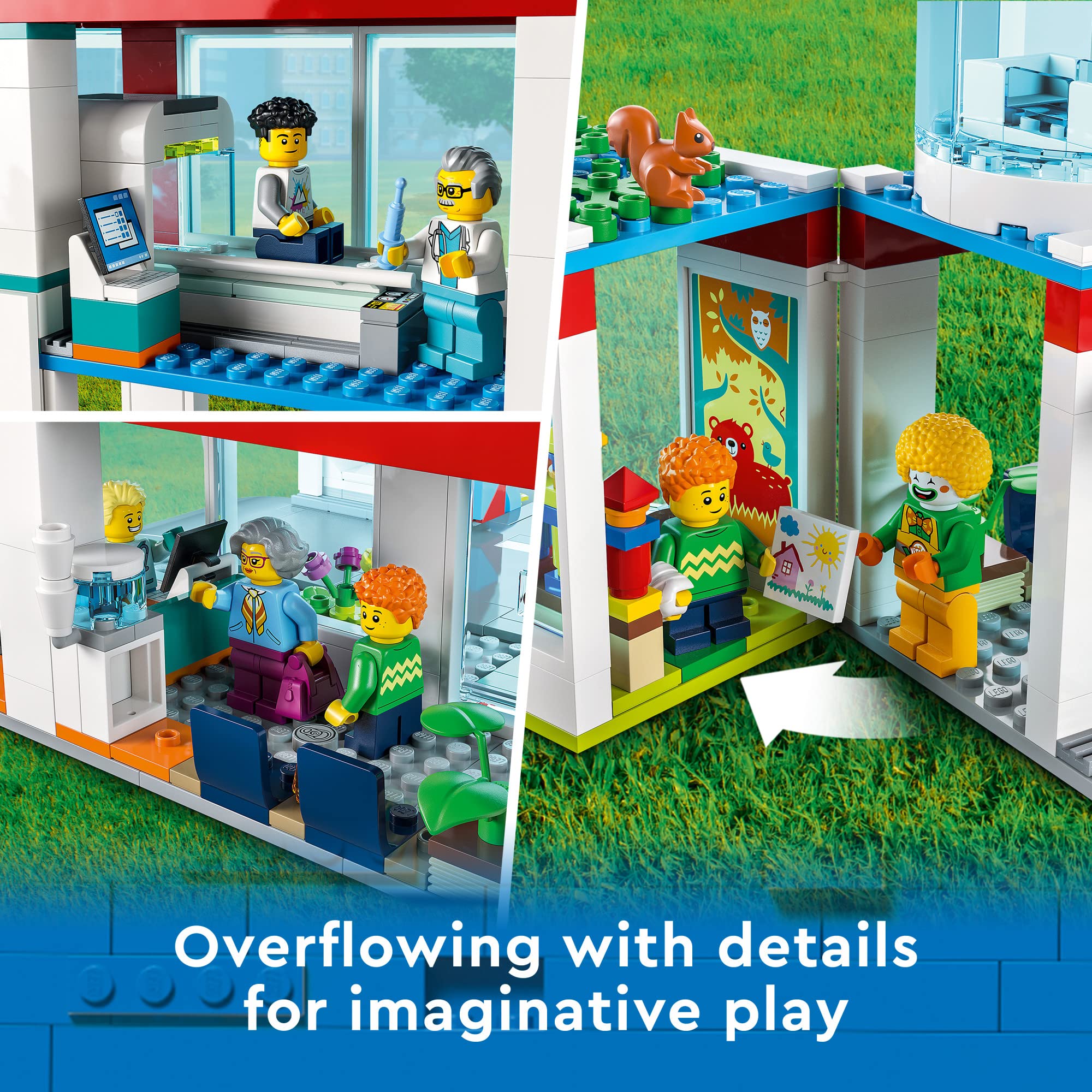 Kit de construcción LEGO City Hospital 60330 con ambul...B09FM6DRLB ...