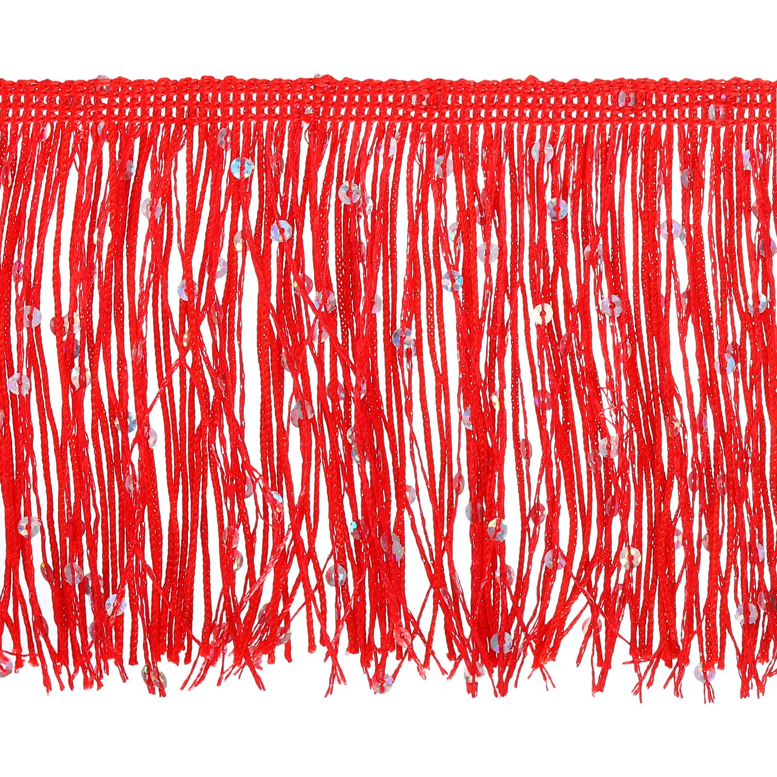 Amazon.com: uxcell 2 Yards of 10cm/4" Sequin Fringe Trim Sparkling DIY ...