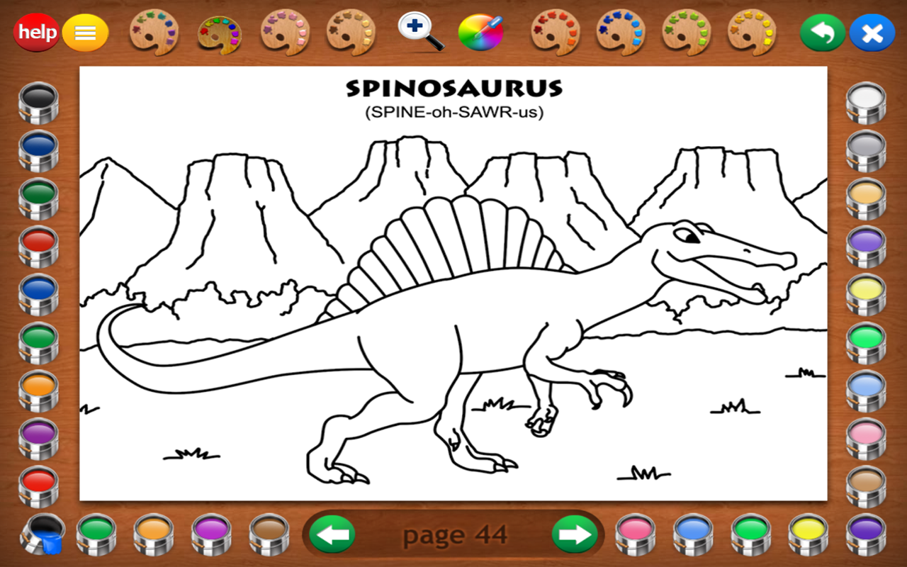 Coloring Book 2: Dinosaurs - App on Amazon Appstore
