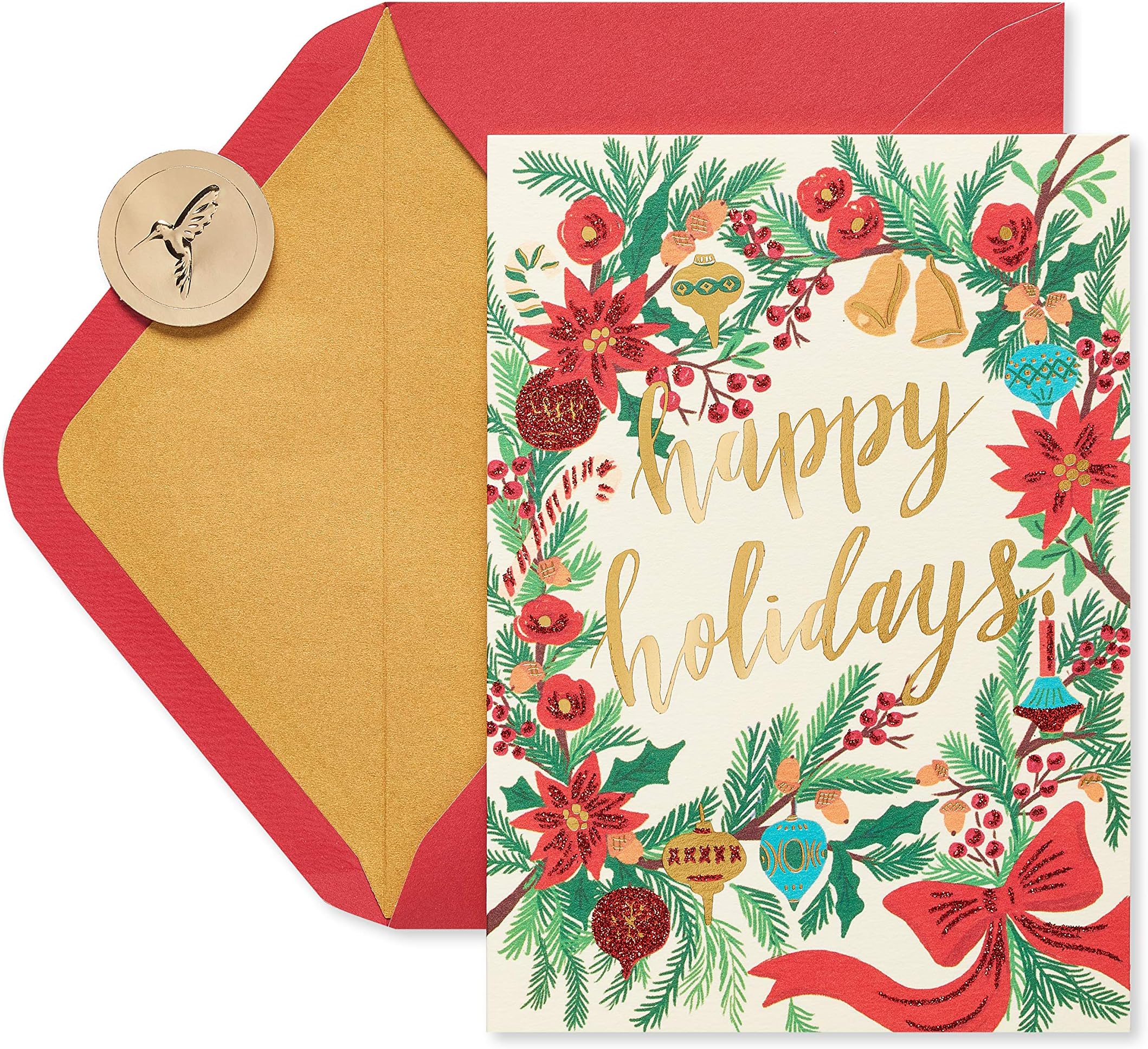 Amazon.com : Papyrus Holiday Cards Boxed with Envelopes, Warm Wishes ...