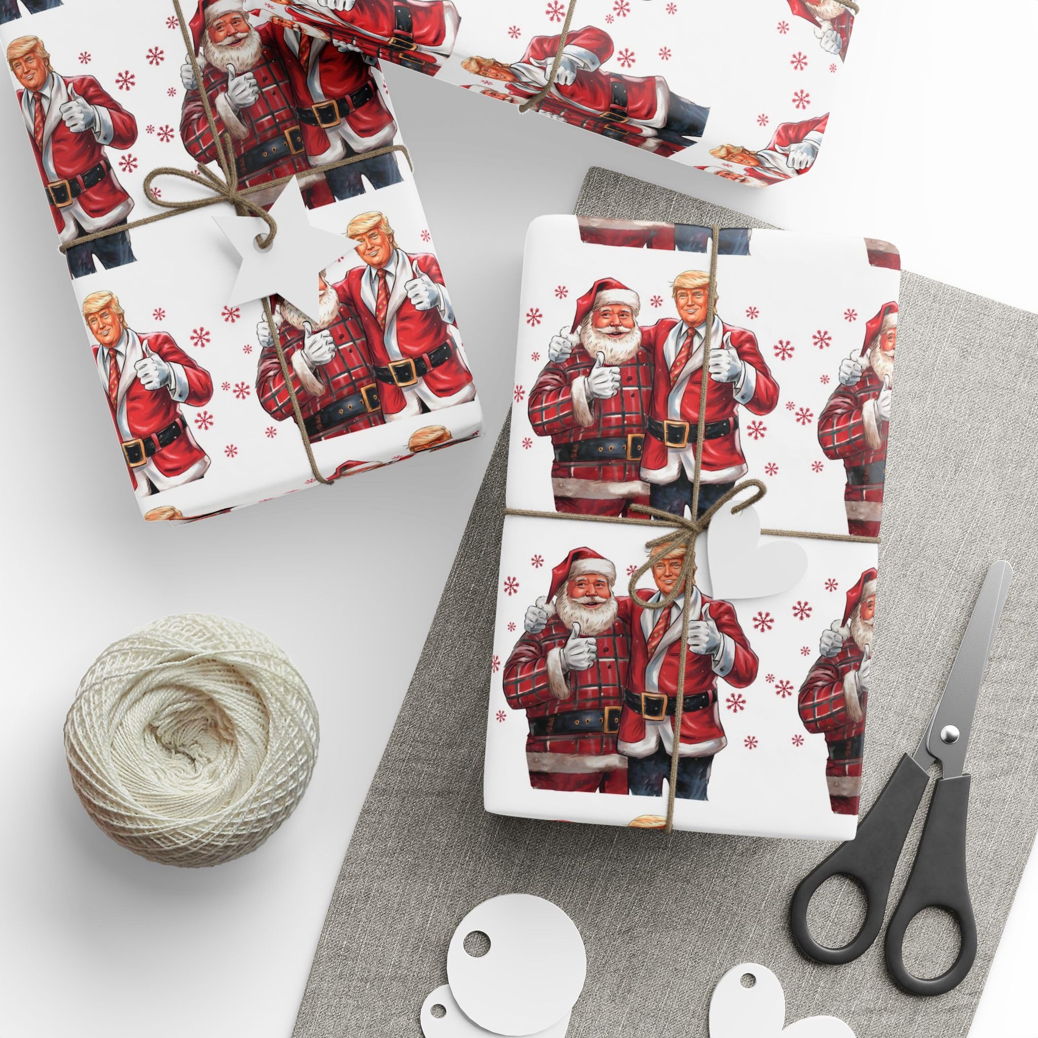 Amazon.com: Trump Santa Christmas, Christmas Trump Gift Wrap, Trump ...
