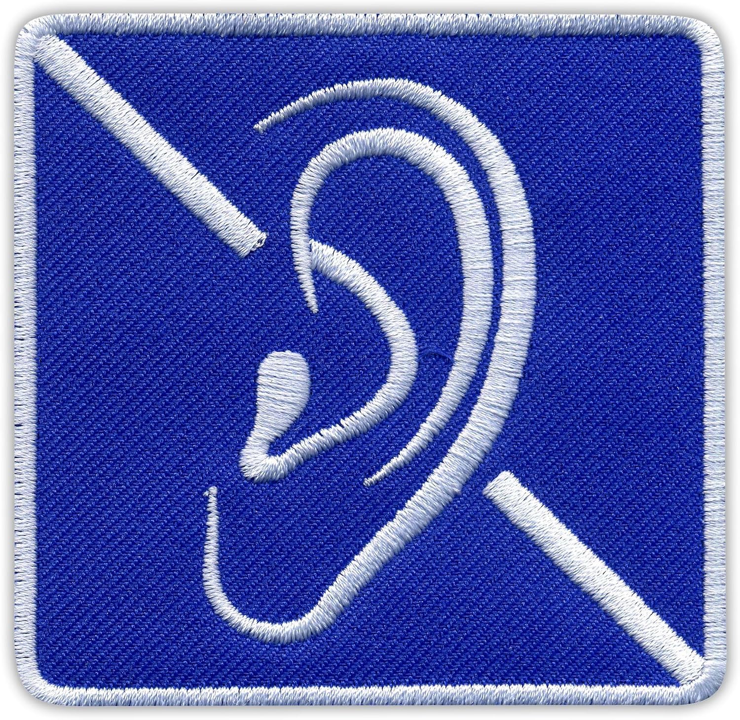 Amazon.com: Patchion Deaf Sign - Symbol for Deafness - Iron-on/Heat ...